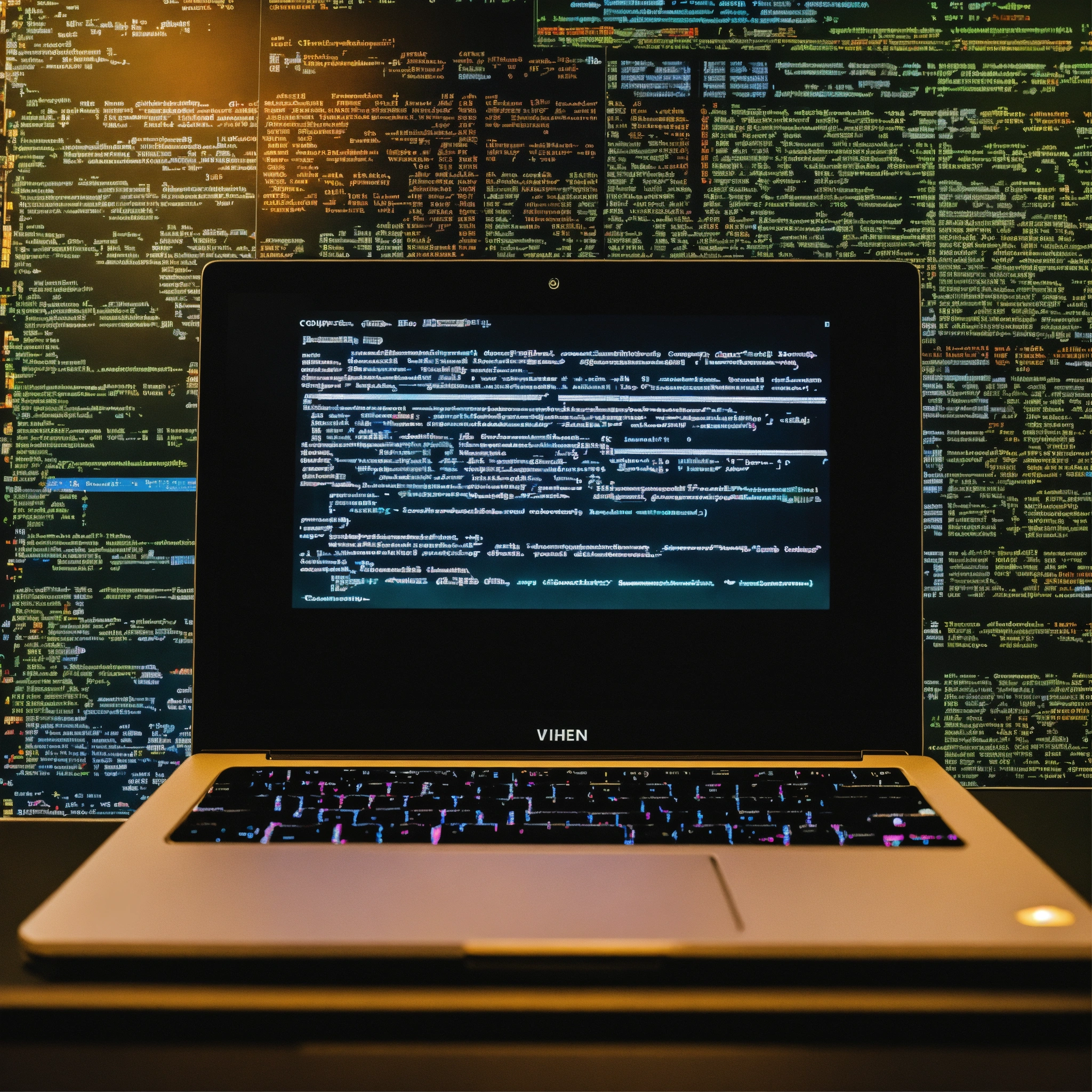 Lexica - A photo of a computer screen with a coding program open. The ...
