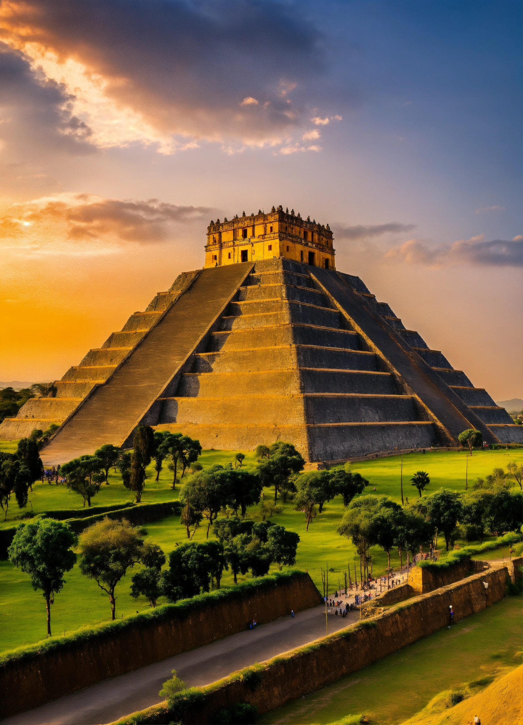Lexica - Great pyramid of cholula, mexico, surrounded by forrests ...
