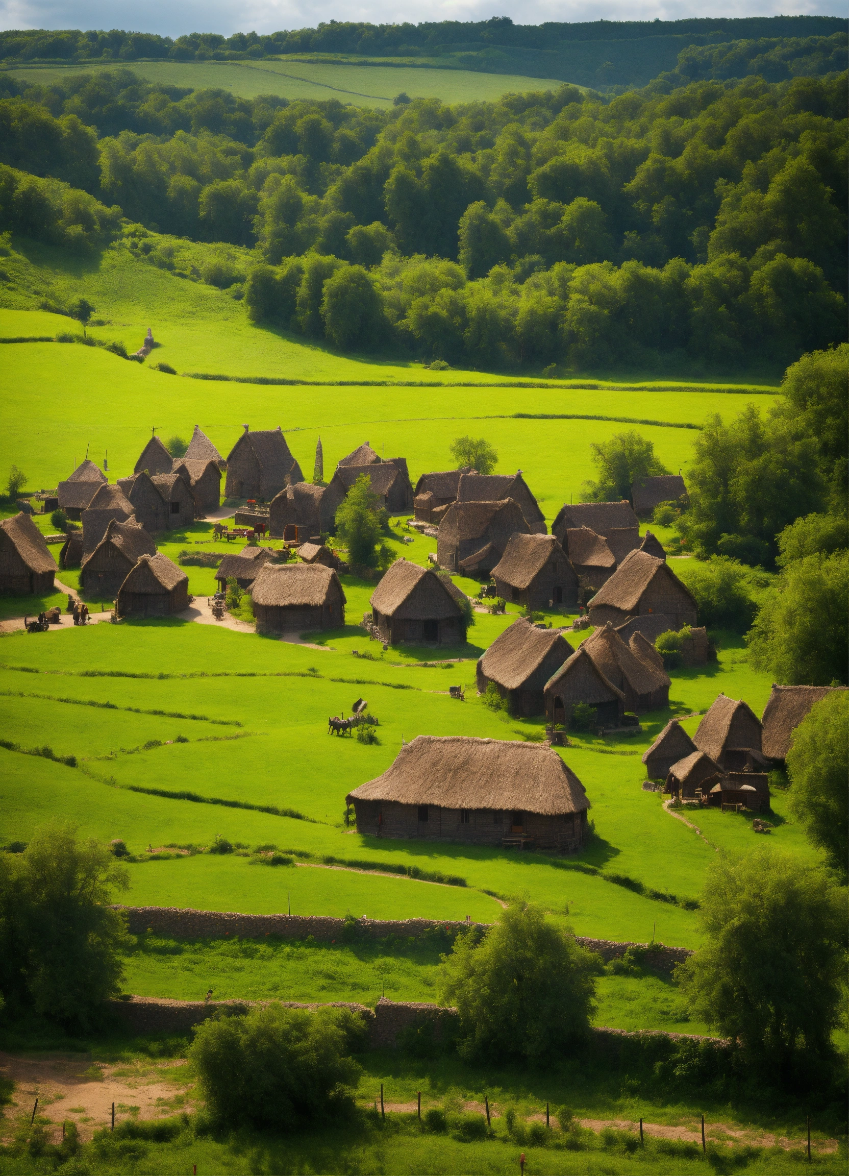 Lexica - A medieval human village