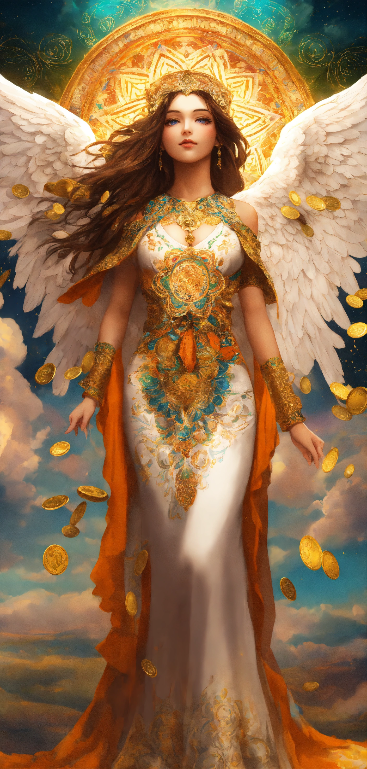 Lexica - Woman with angel wings, detailed and defined wings, Beautiful ...