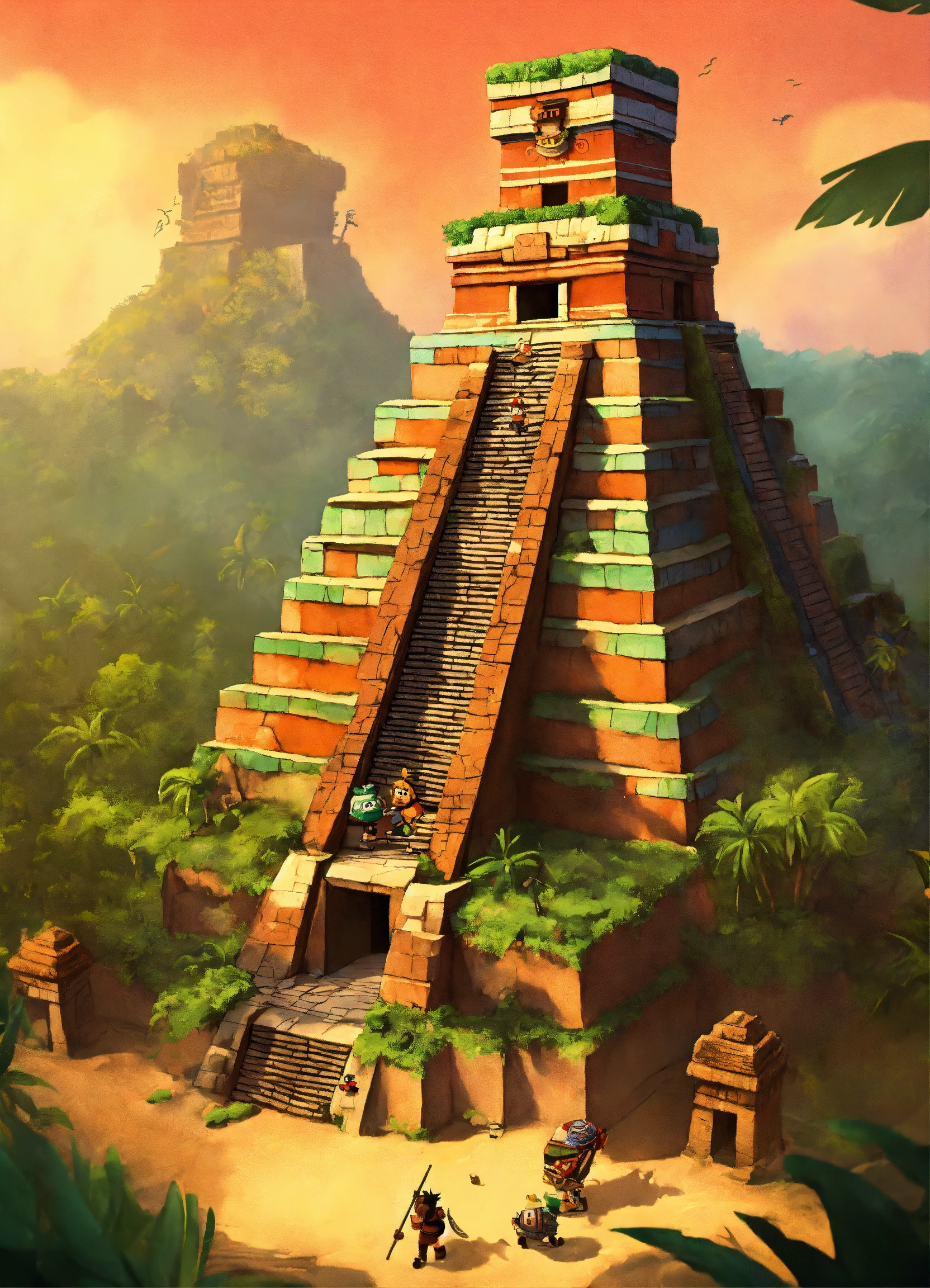 Lexica - Pixar animation of a battle between Tikal and Calakmul, pixar ...