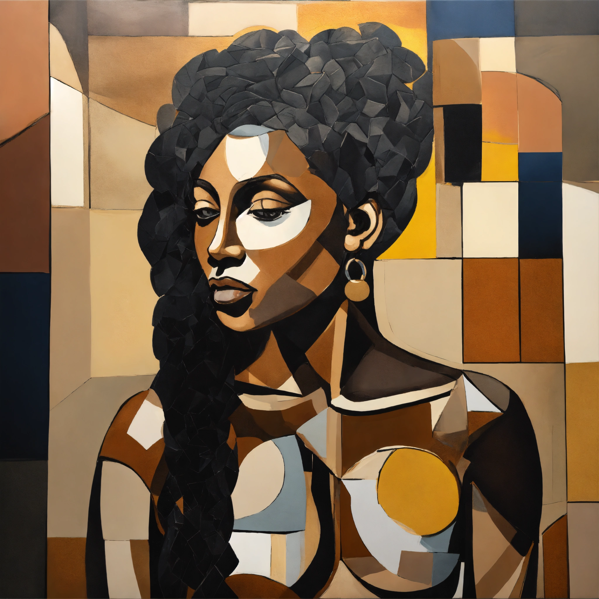Lexica - Best of Picasso realism black females, cubism, boho neutral ...