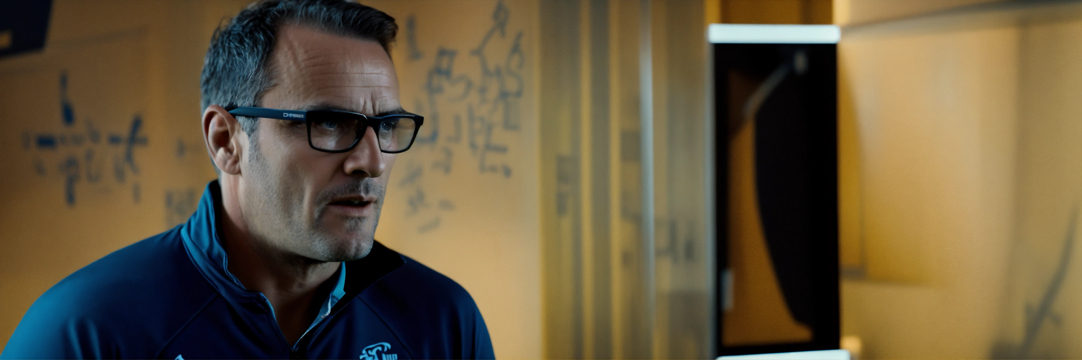 Lexica - Portrait of a french rugby coach wearing a pair of oversized ...