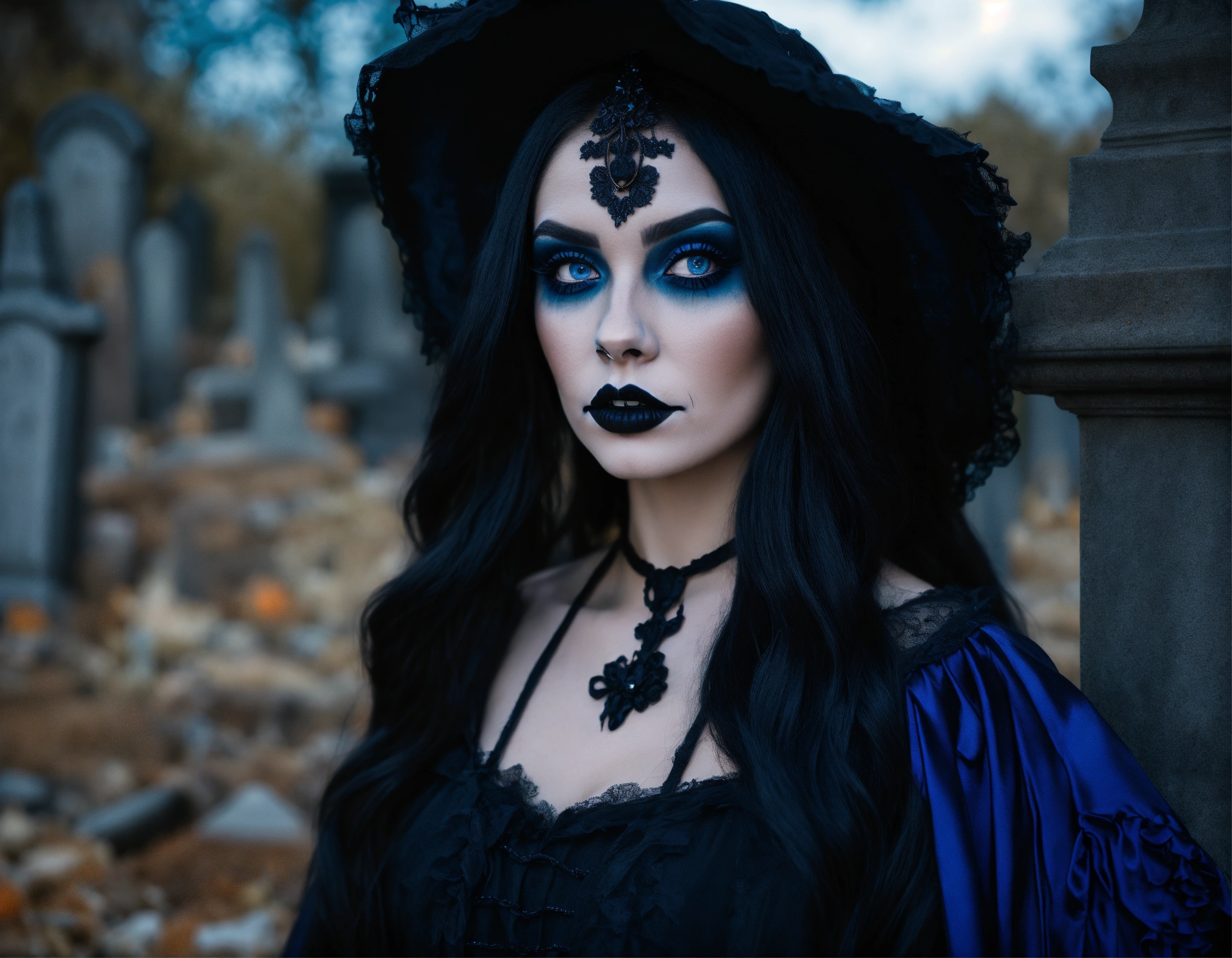 Lexica - Hyper realist photo of a Beautiful young woman in goth outfit ...