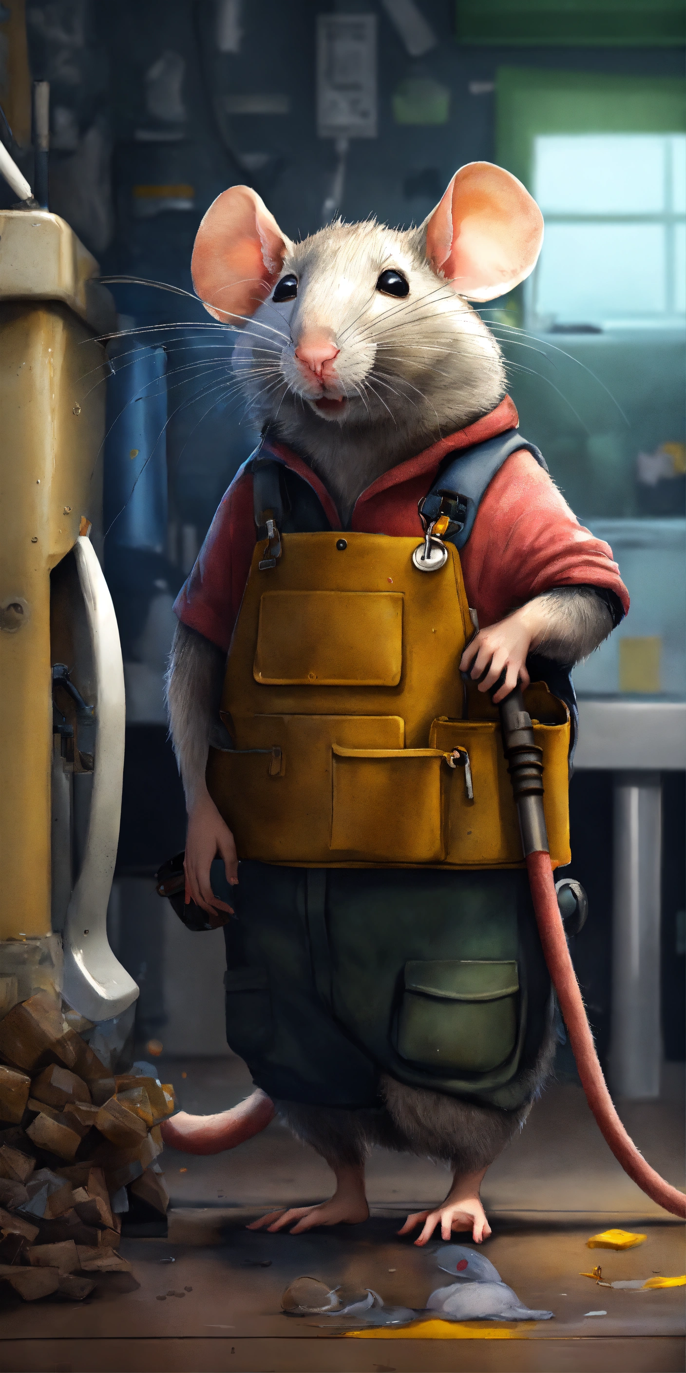 Lexica - A tired rat that is a janitor
