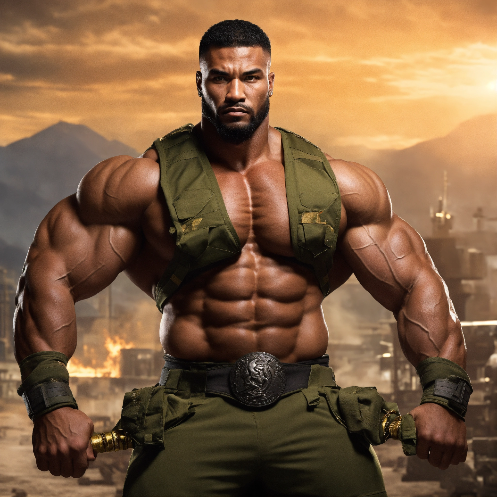 Lexica - 30-year-old man with big muscles, big bodybuilder, body like a ...