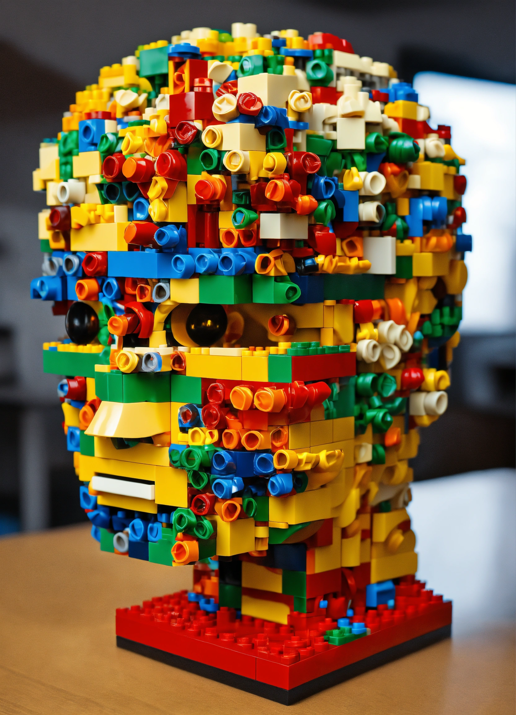 Lexica - Un cerebro humano construido con bloques de lego