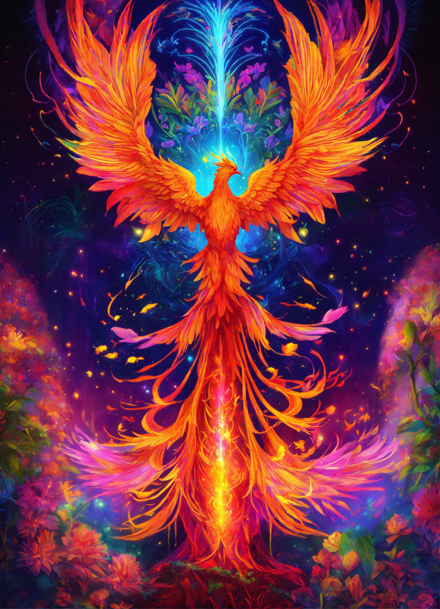 Lexica - Phoenix rising, ayahuasca medicine spirit, garden eden ...
