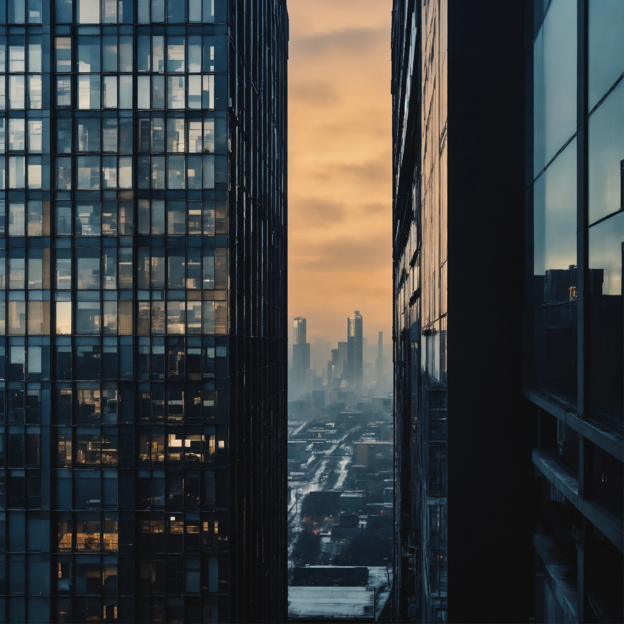 Lexica - Some people look over tall building windows, in the style of ...