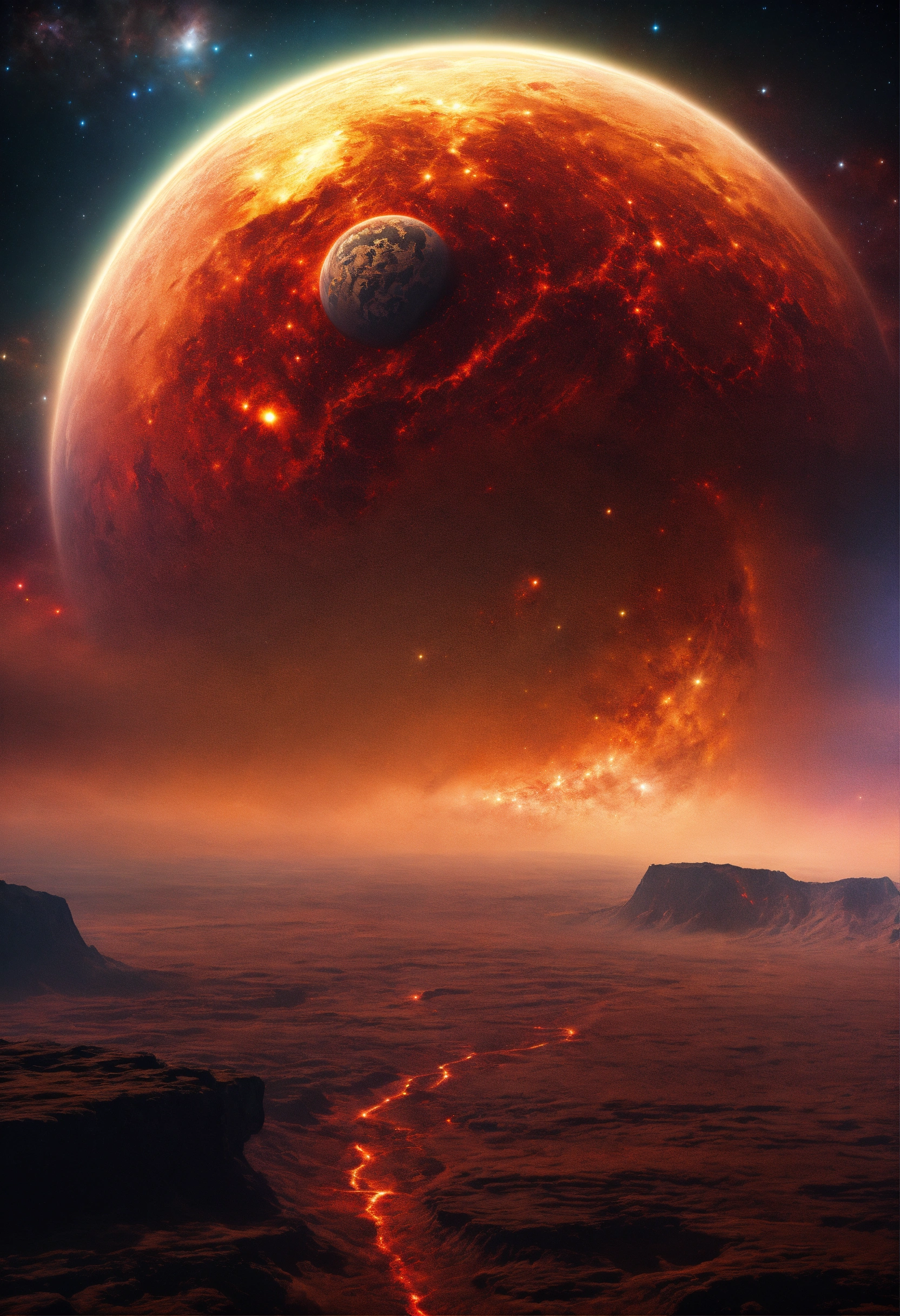 Lexica - Terrifying galactic sized monster looming over planet earth