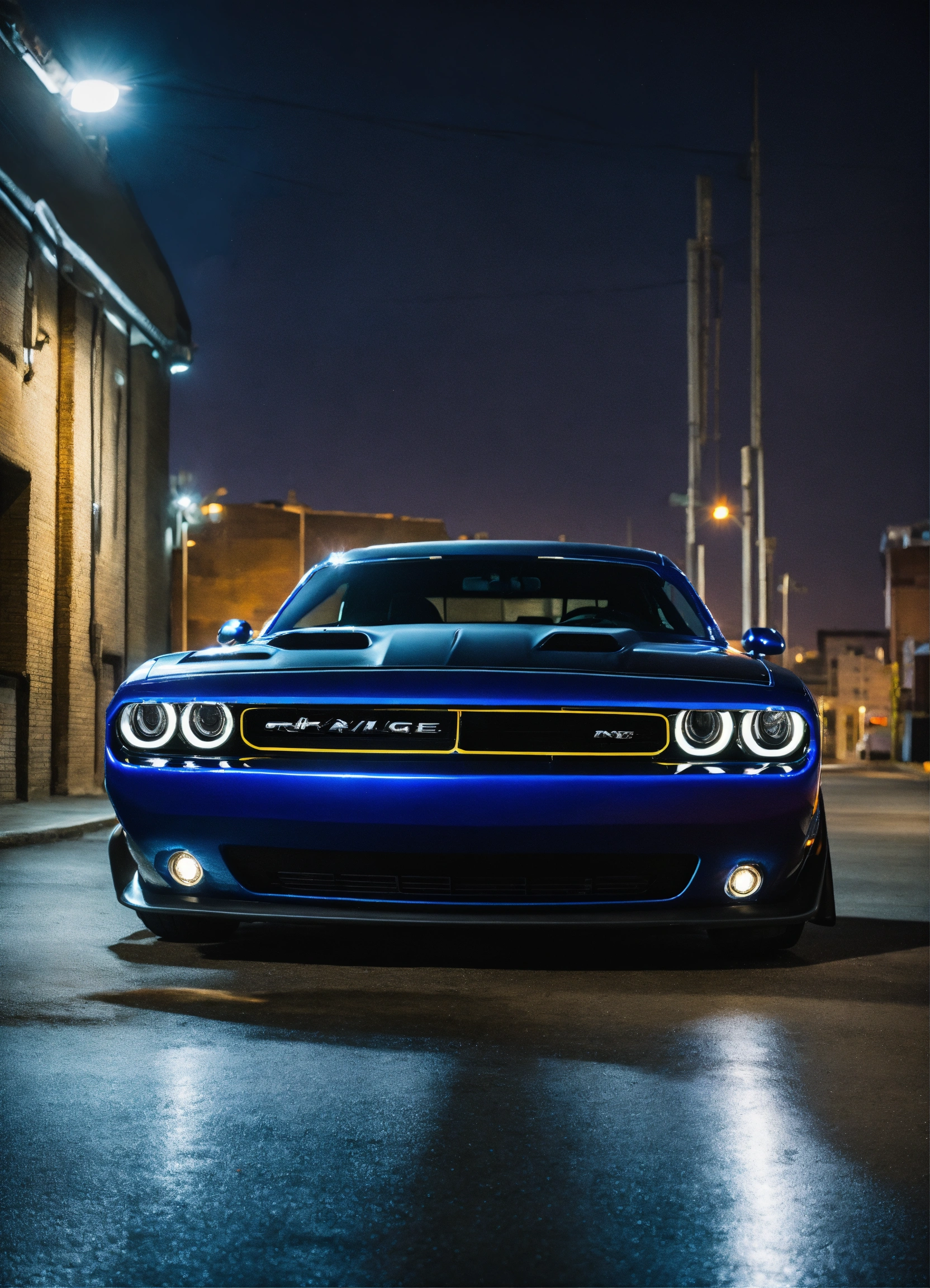 Lexica - Dodge challenger as batmobile batman