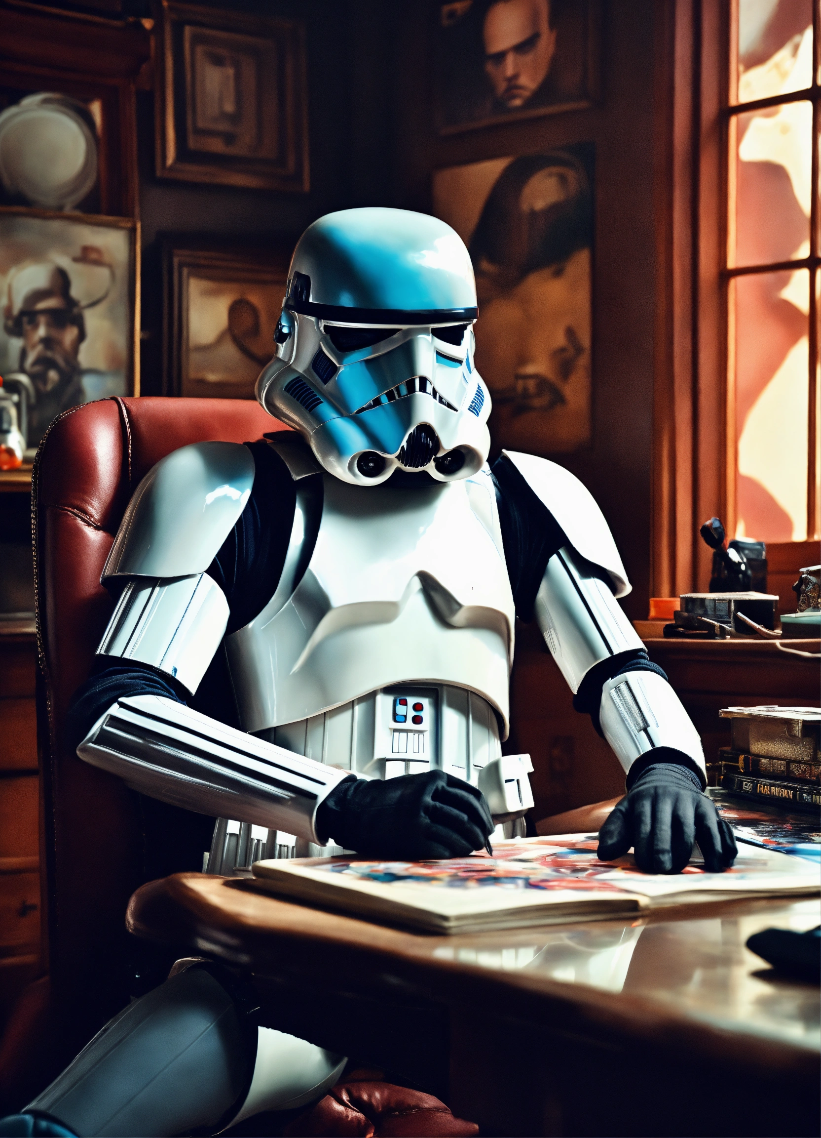Lexica - Close up portrait Photography, Starwars Stormtrooper at his ...