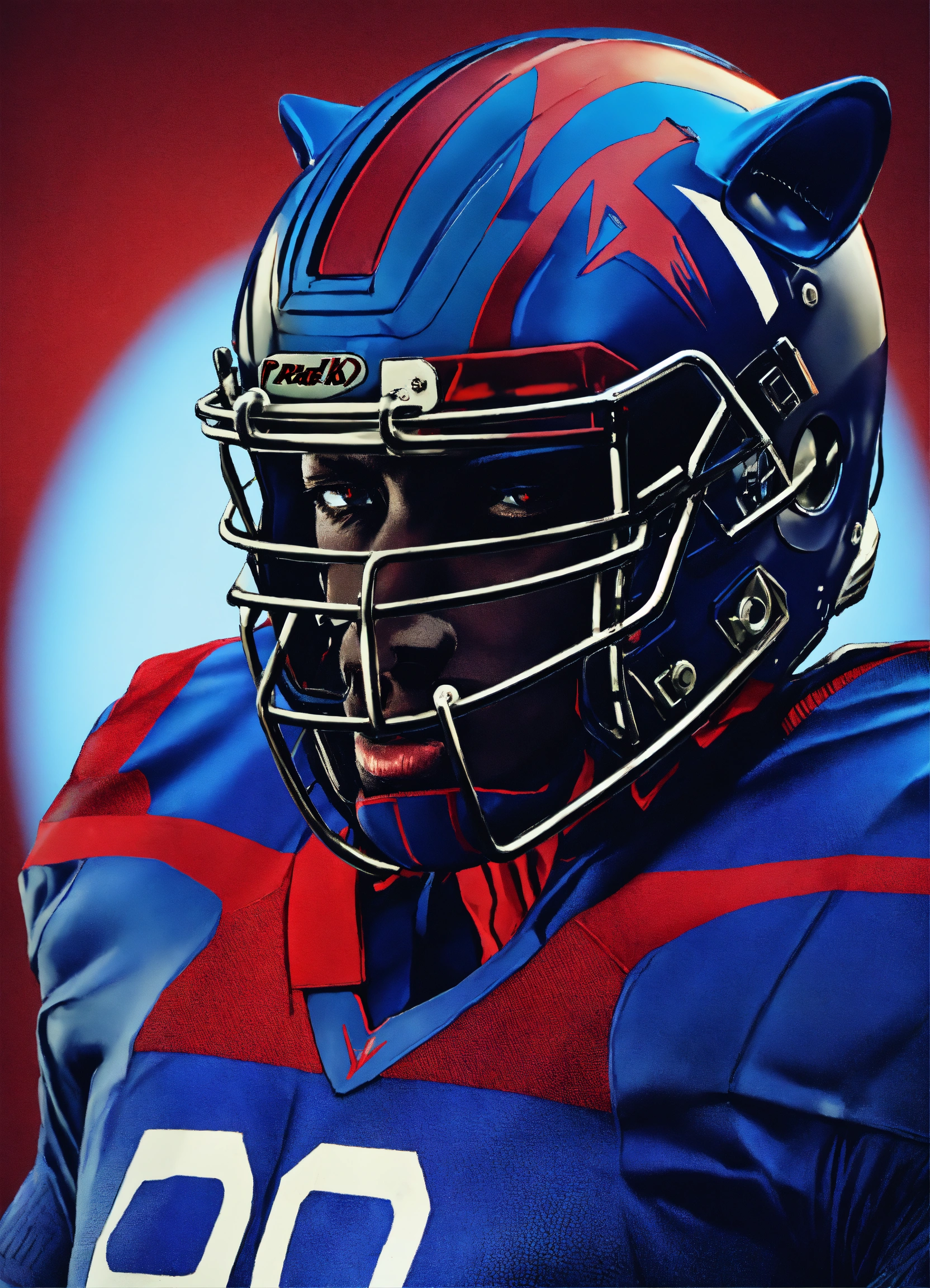 Lexica - An image of a panther dressed as a football athlete, in the ...