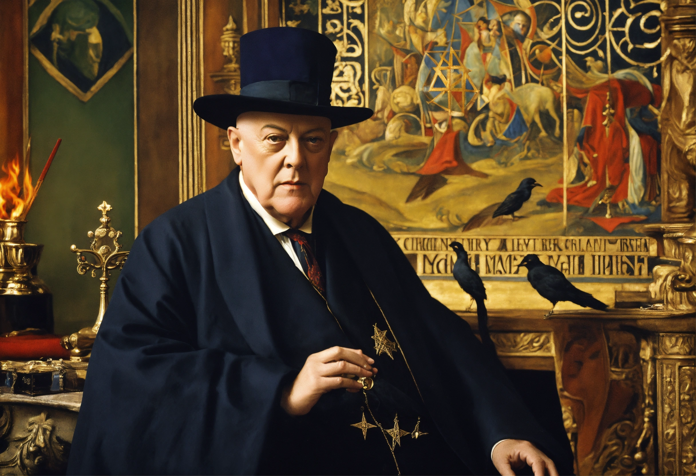 Lexica - Aleister crowley faisant de la magie