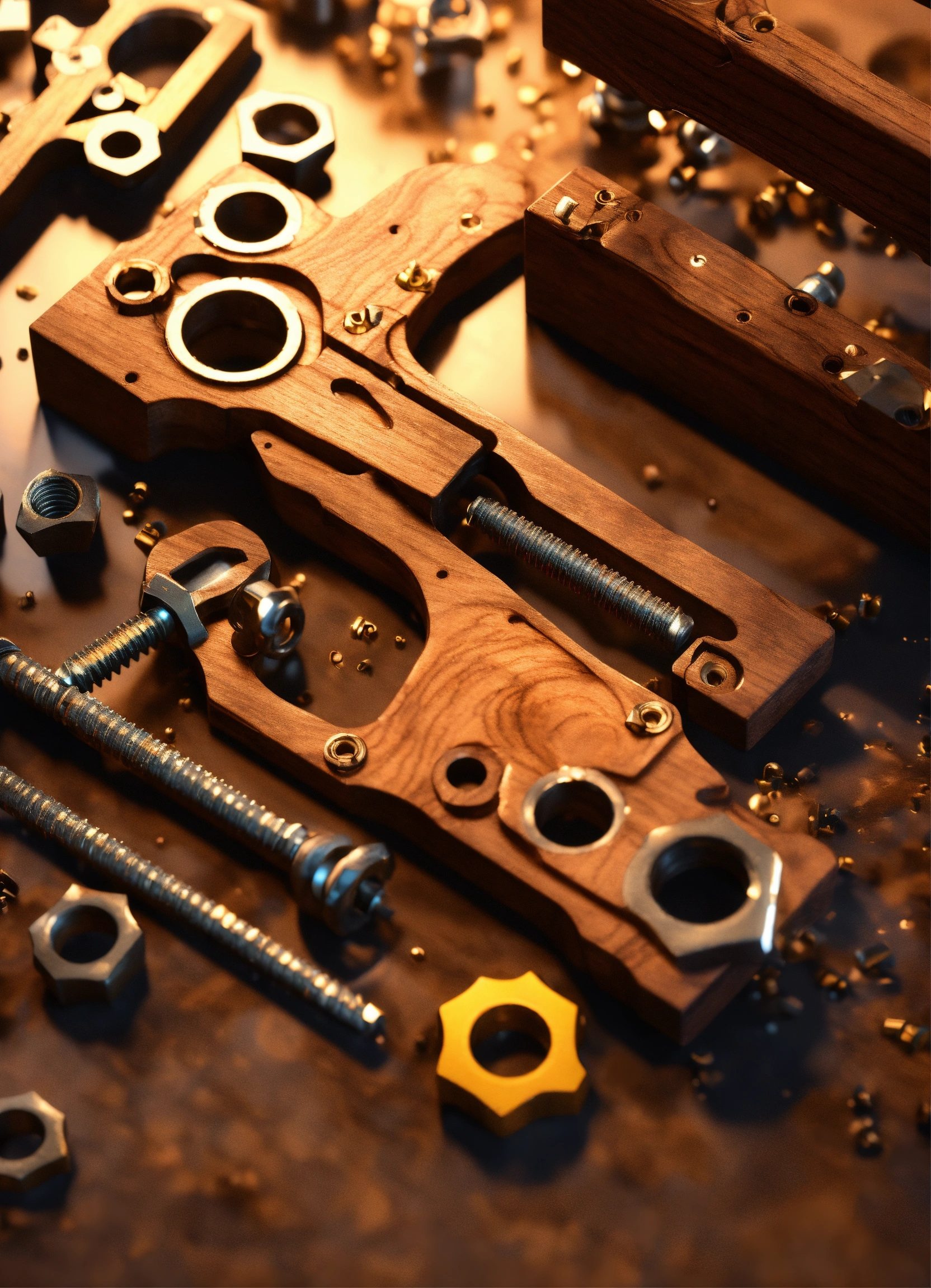 Lexica - Hand tools wrench etc floating 3d render, Acid rain made of ...