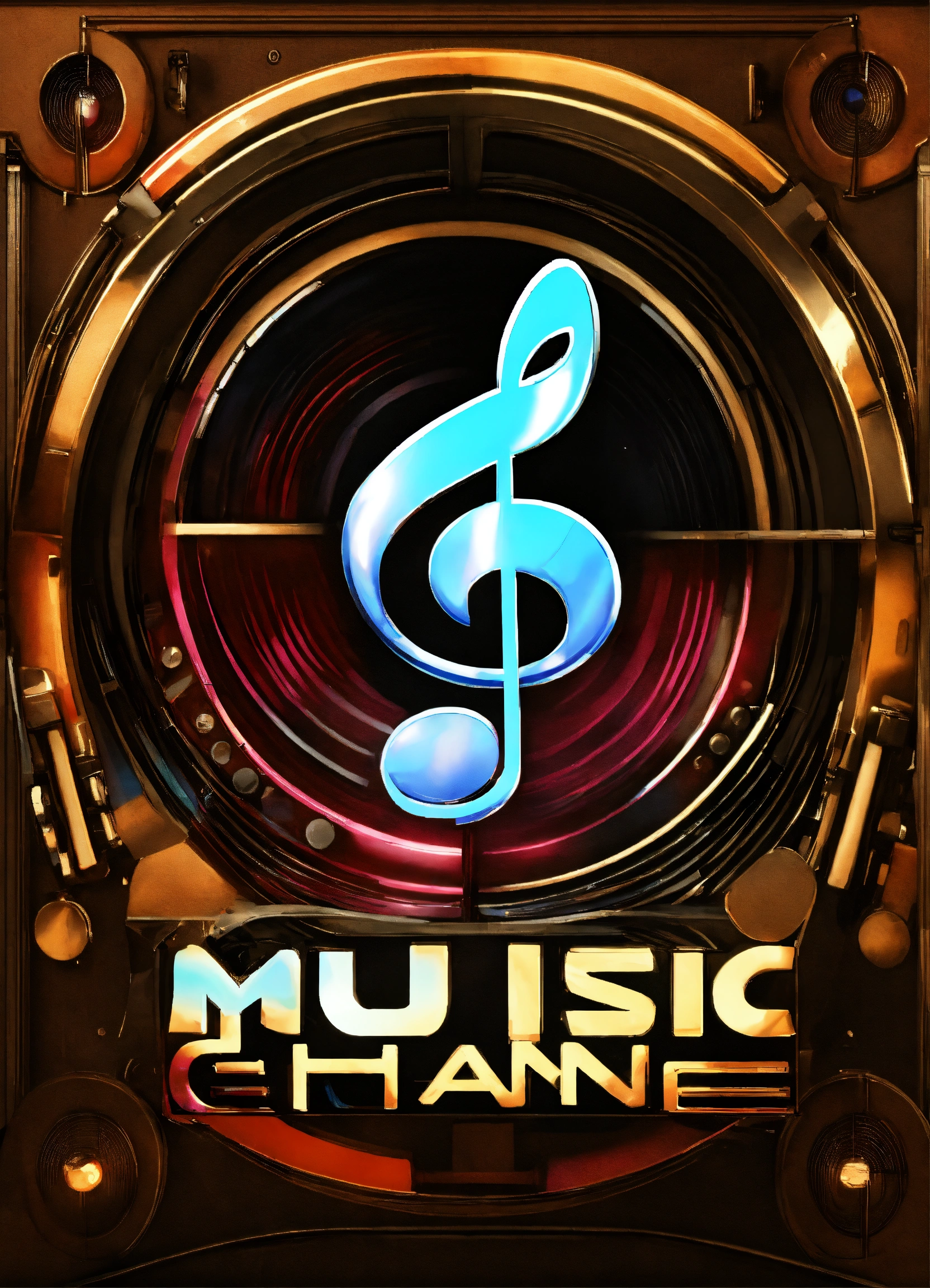 Lexica - MUSIC CHANNEL LOGO NO REALISTIC DETAILS