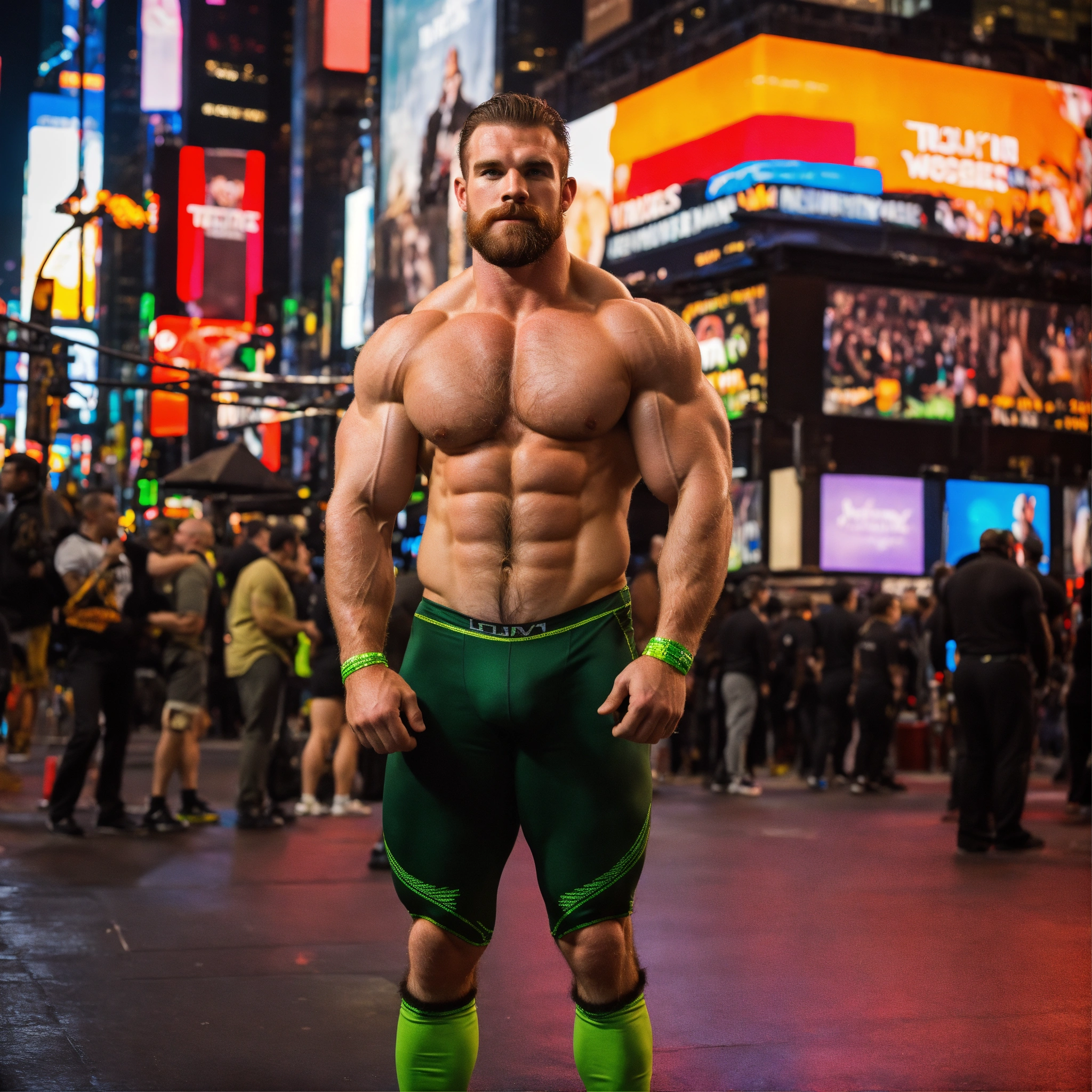 Lexica - 30-year-old hairy Irish man with big muscles, big bodybuilder ...