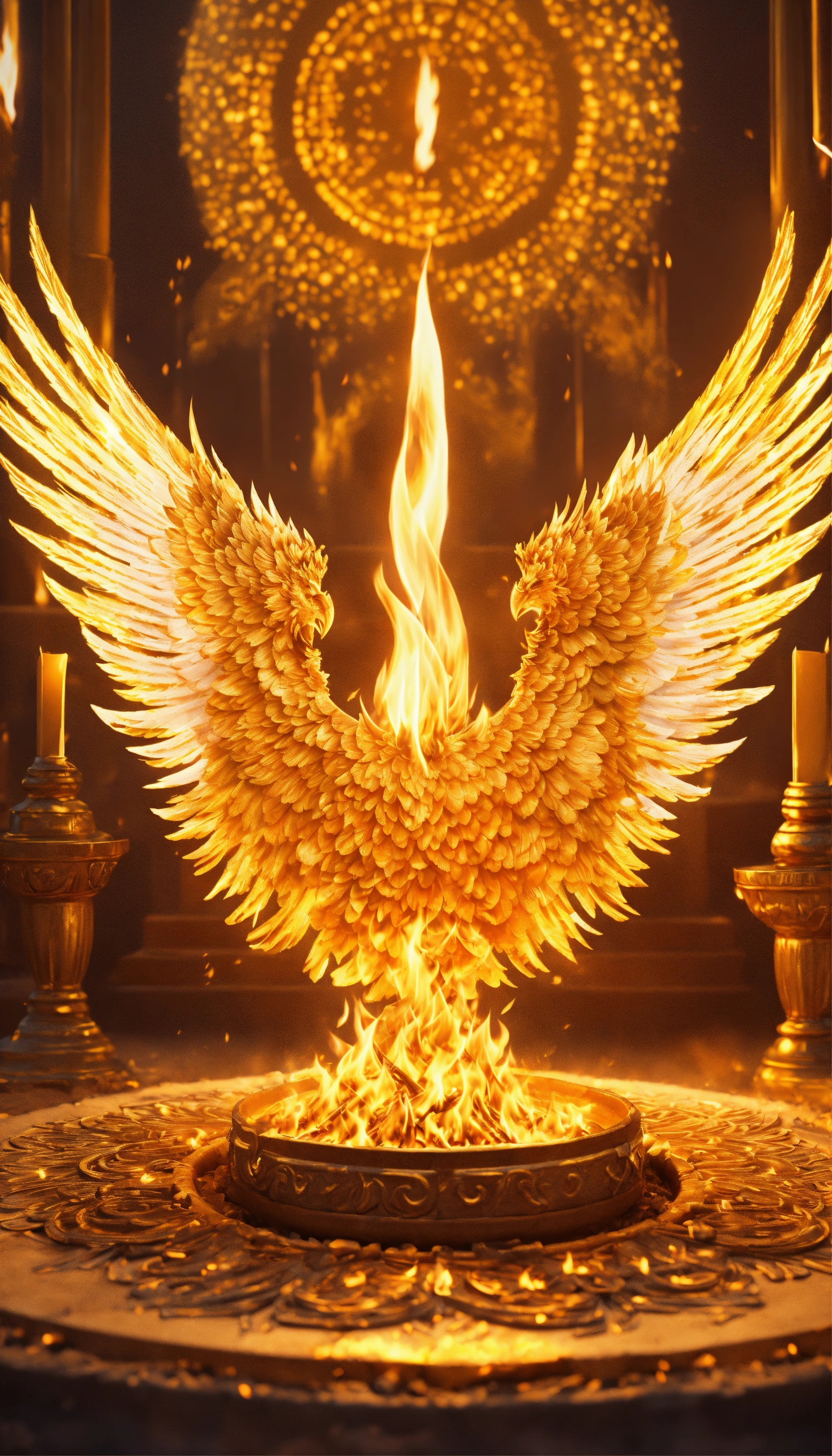 Lexica - Powerful, detailed bonfire, digital illustration, real, 3D ...
