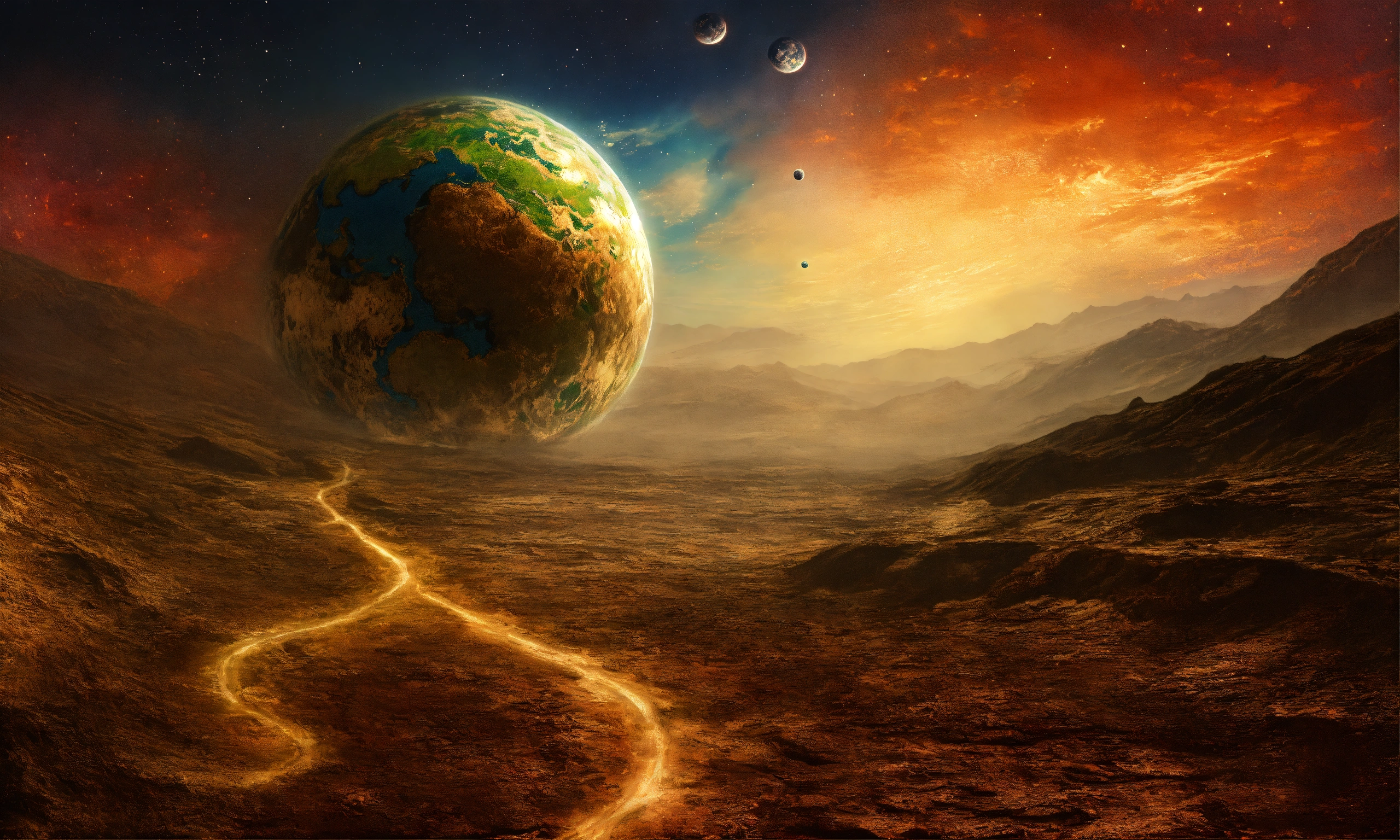 Lexica - Earth, abstract, surrealism