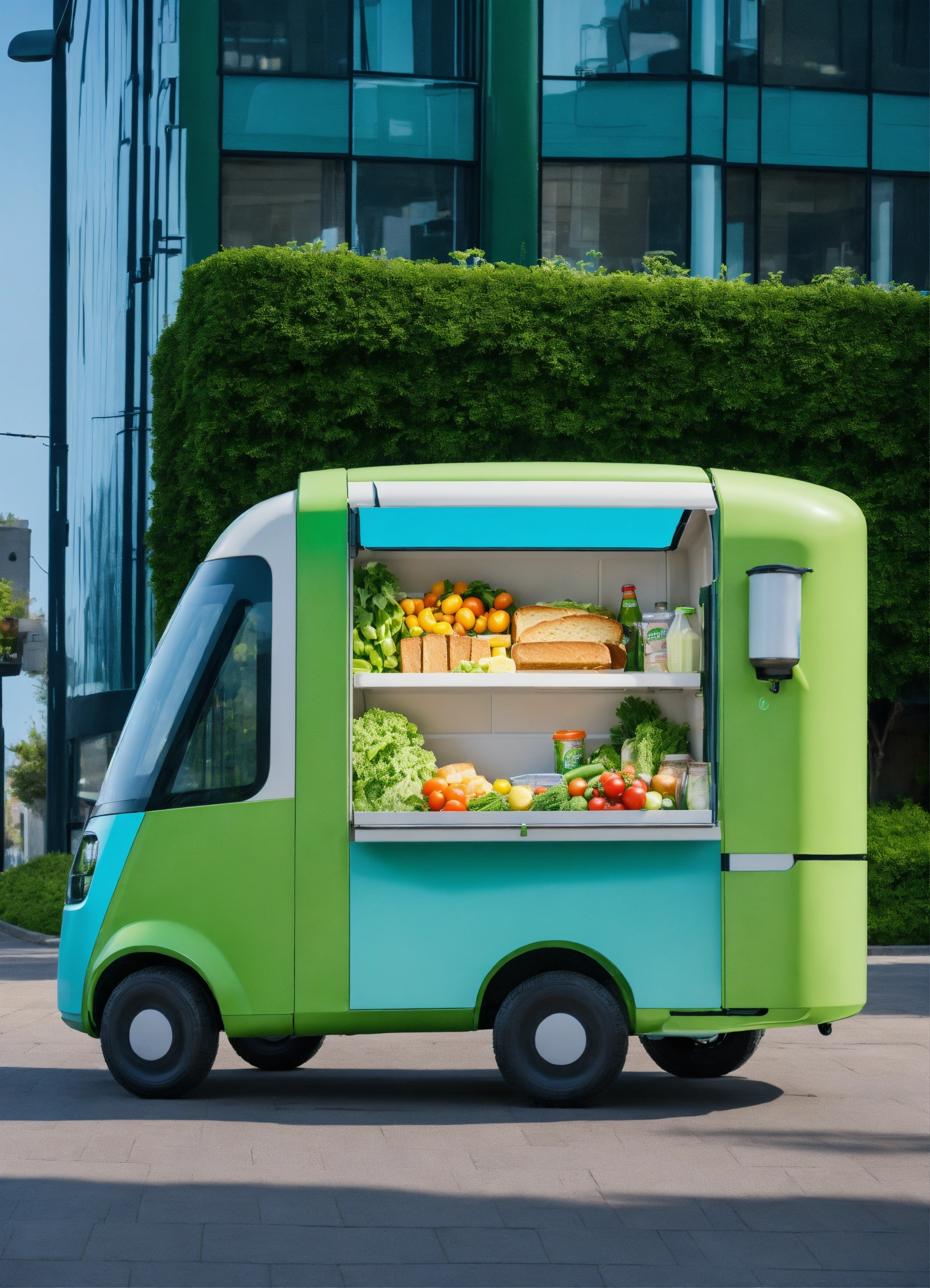 Lexica - Driverless Grocery Delivery Vehicle. Milk, Bread, Vegetables ...