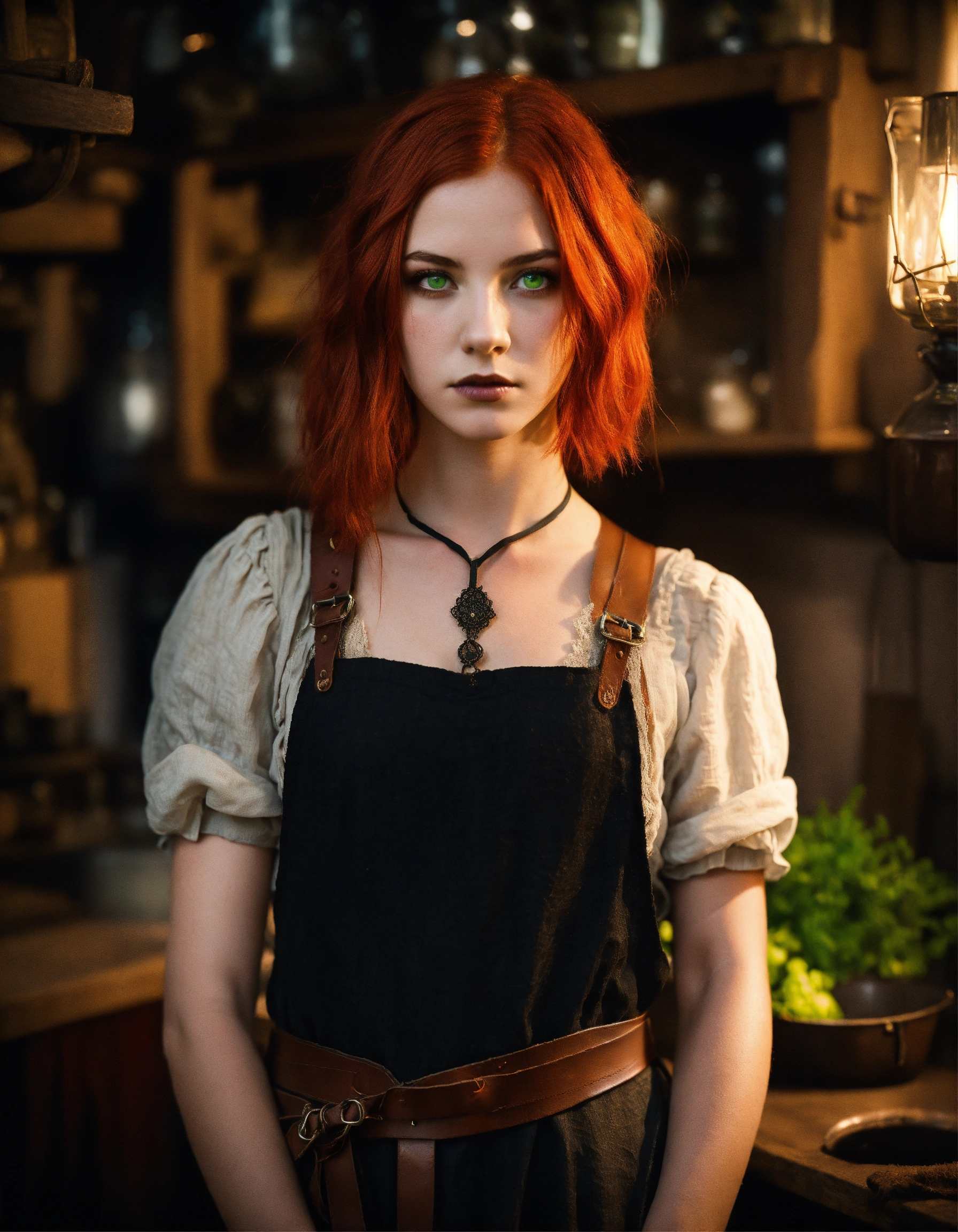 Lexica - Body portrait, 15 years old lightly clad goth girl alchemist ...