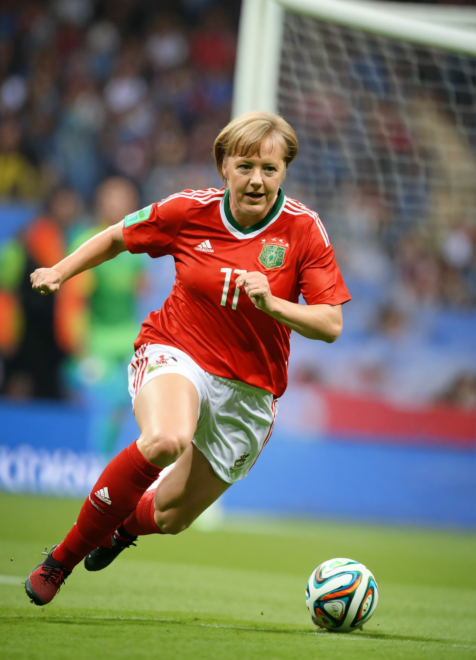 Lexica - Angela Merkel scoring a goal, in the FIFA World Cup by ...