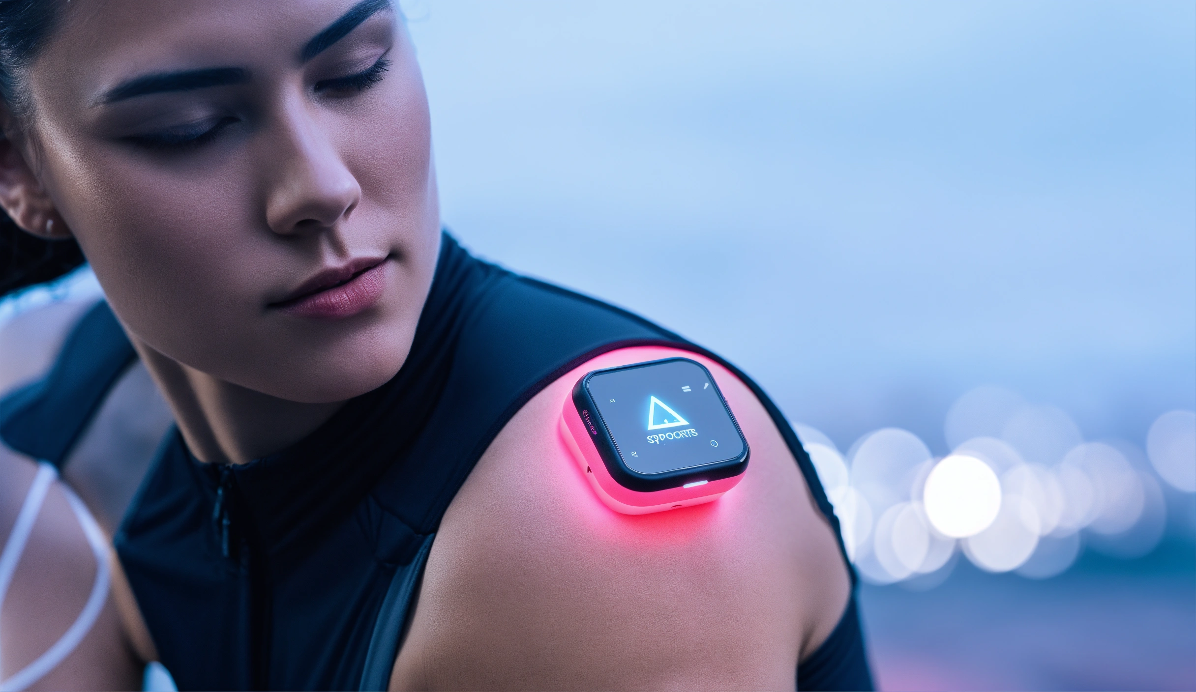 Lexica - A triangular shaped fitness wearable technology device placed ...