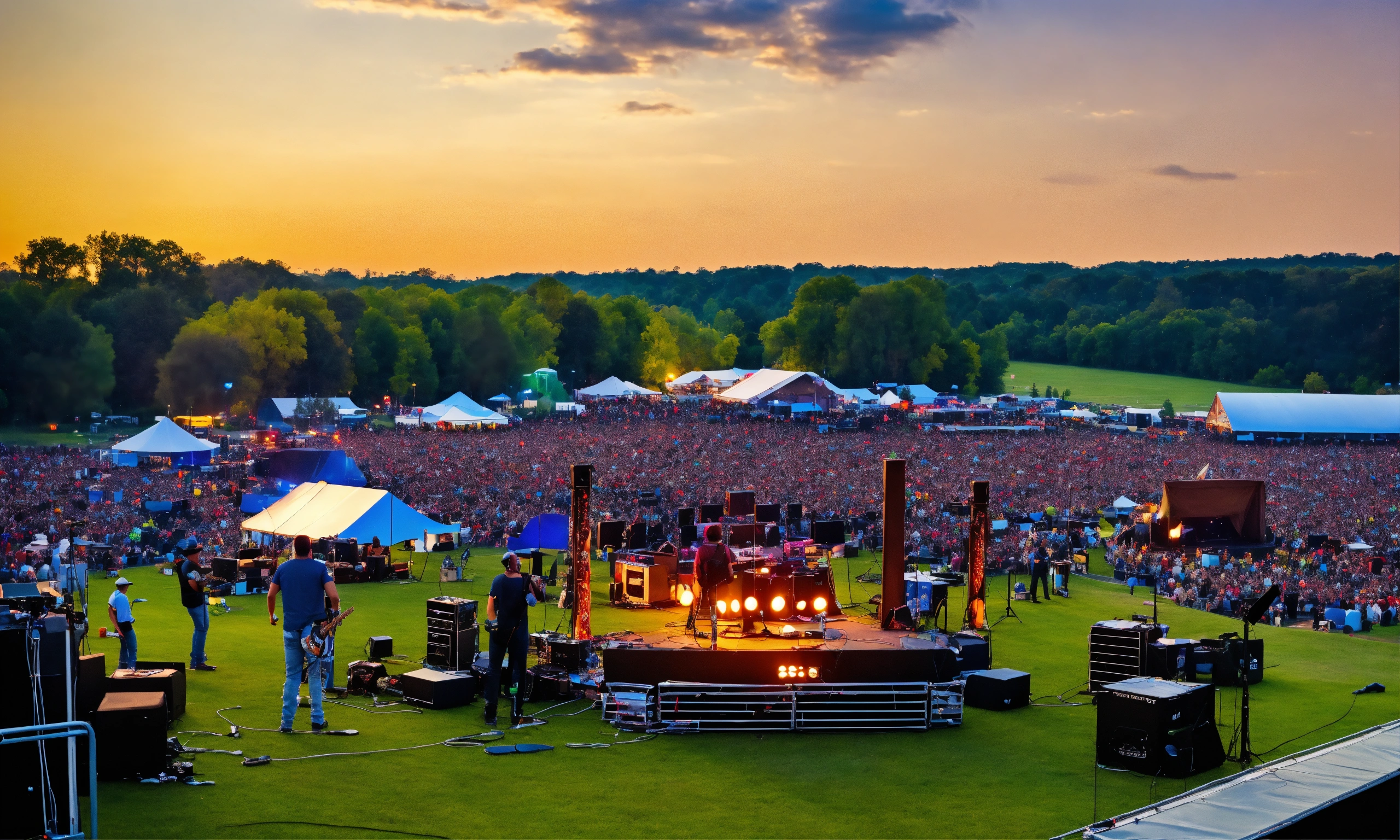 Lexica - Outdoor country music concert hd 4k