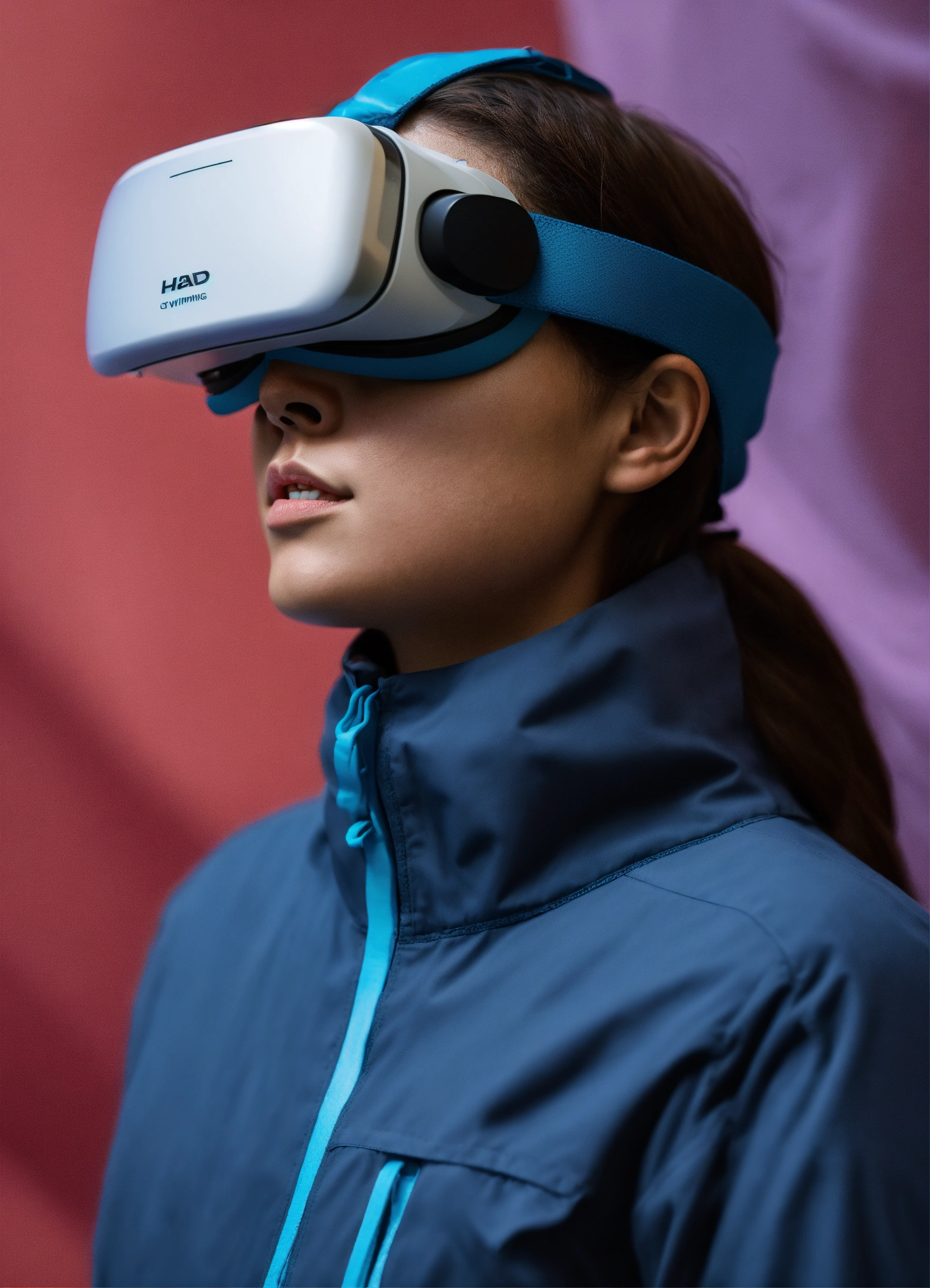 Lexica - Front view image, how head gear wraps around the head, use ...