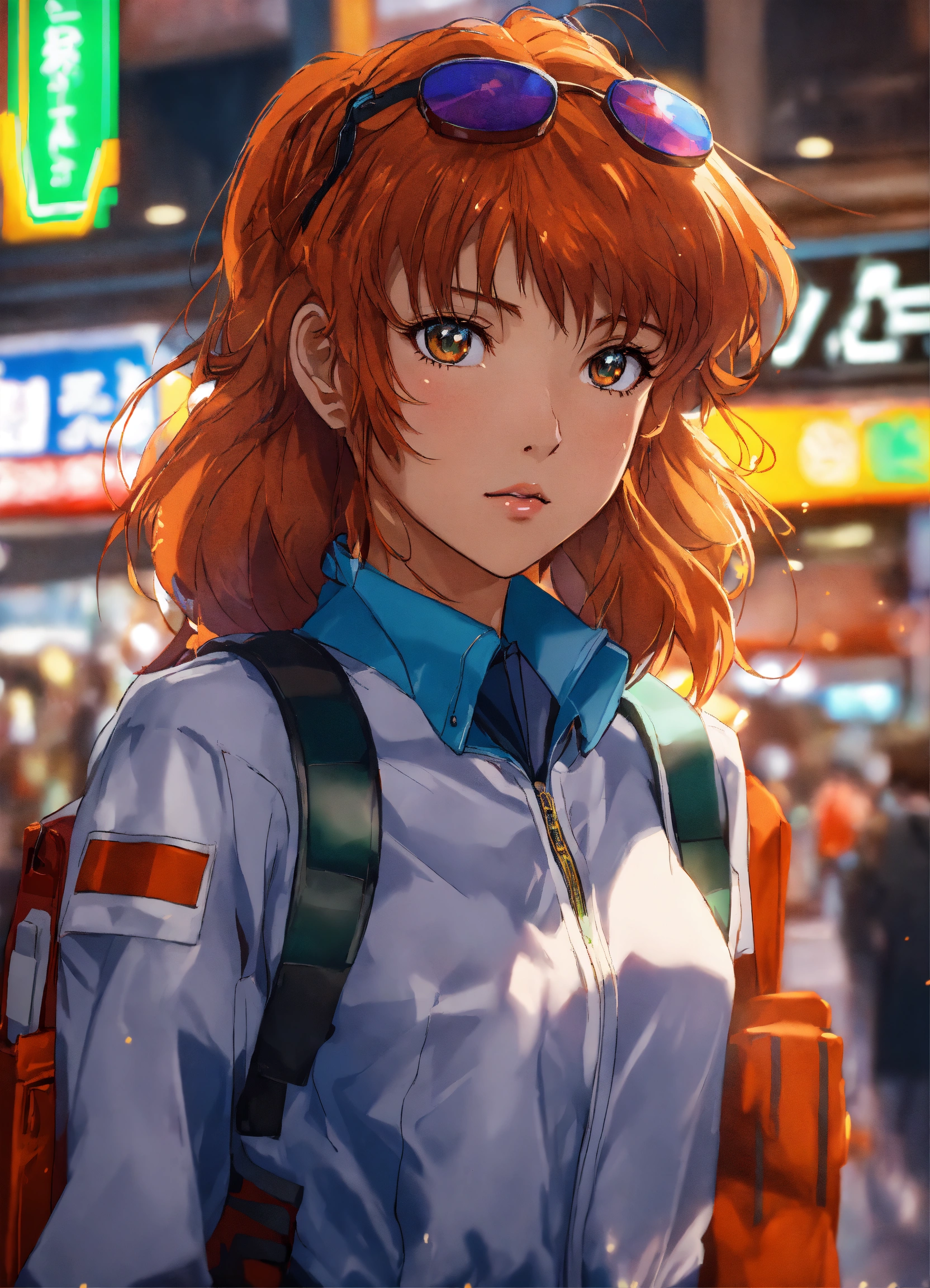 Lexica - Anime art of Asuka from Neon Genesis Evangelion, young girl ...