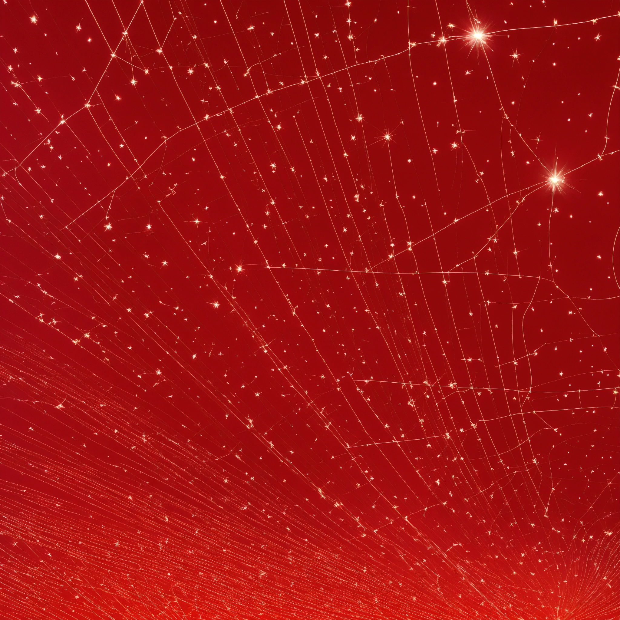 Lexica - Red constellation of stars joined by lines