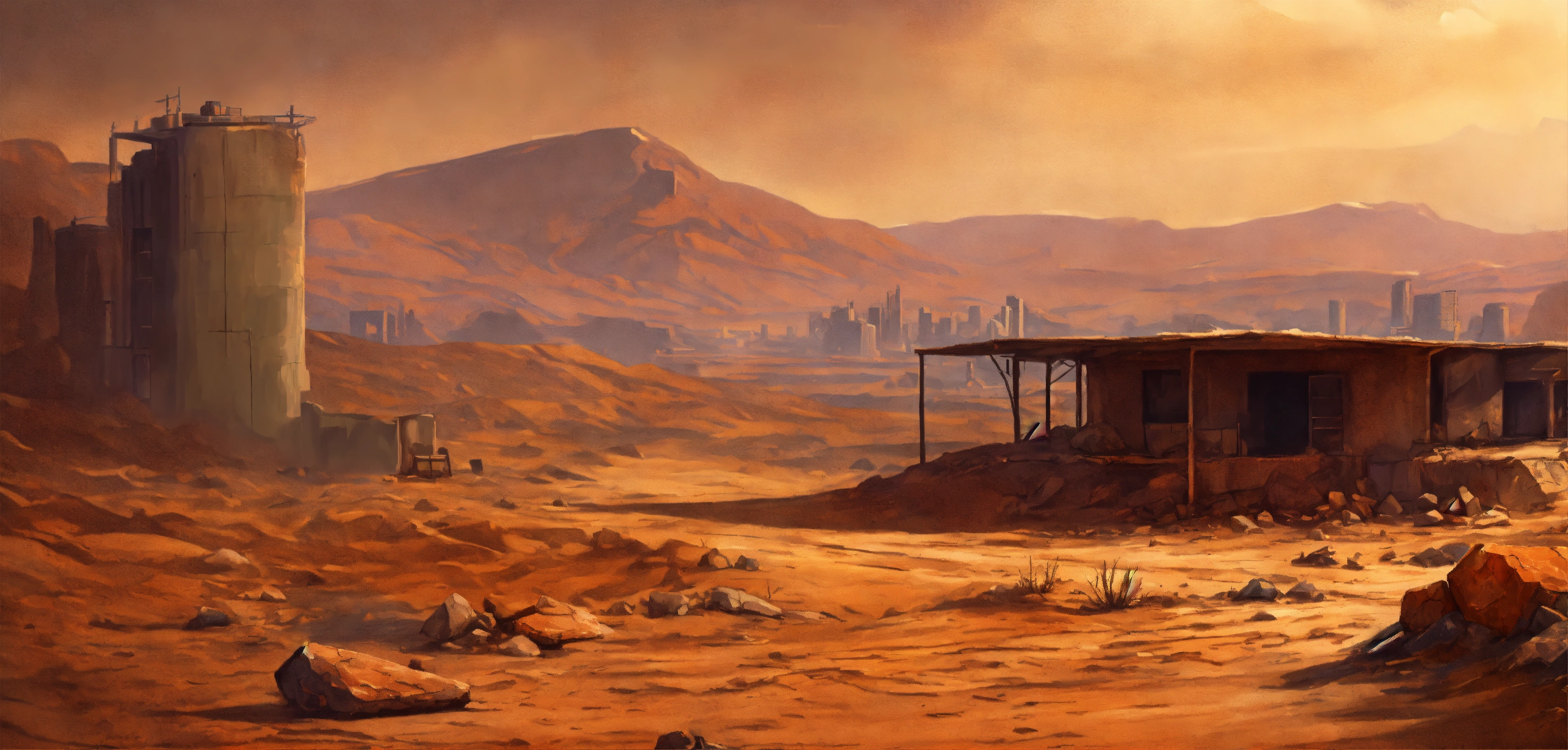 Lexica - Conept art digital realistic painting, post apocalyptic ...