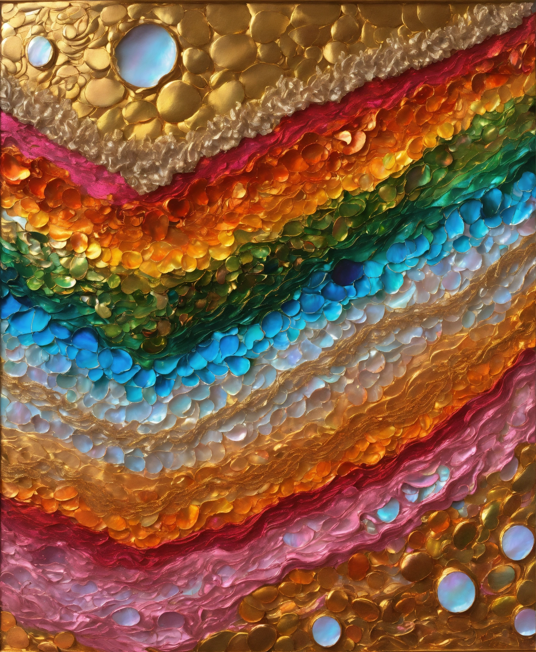 Lexica - Colorful abstract painting oil and water complex complicated ...