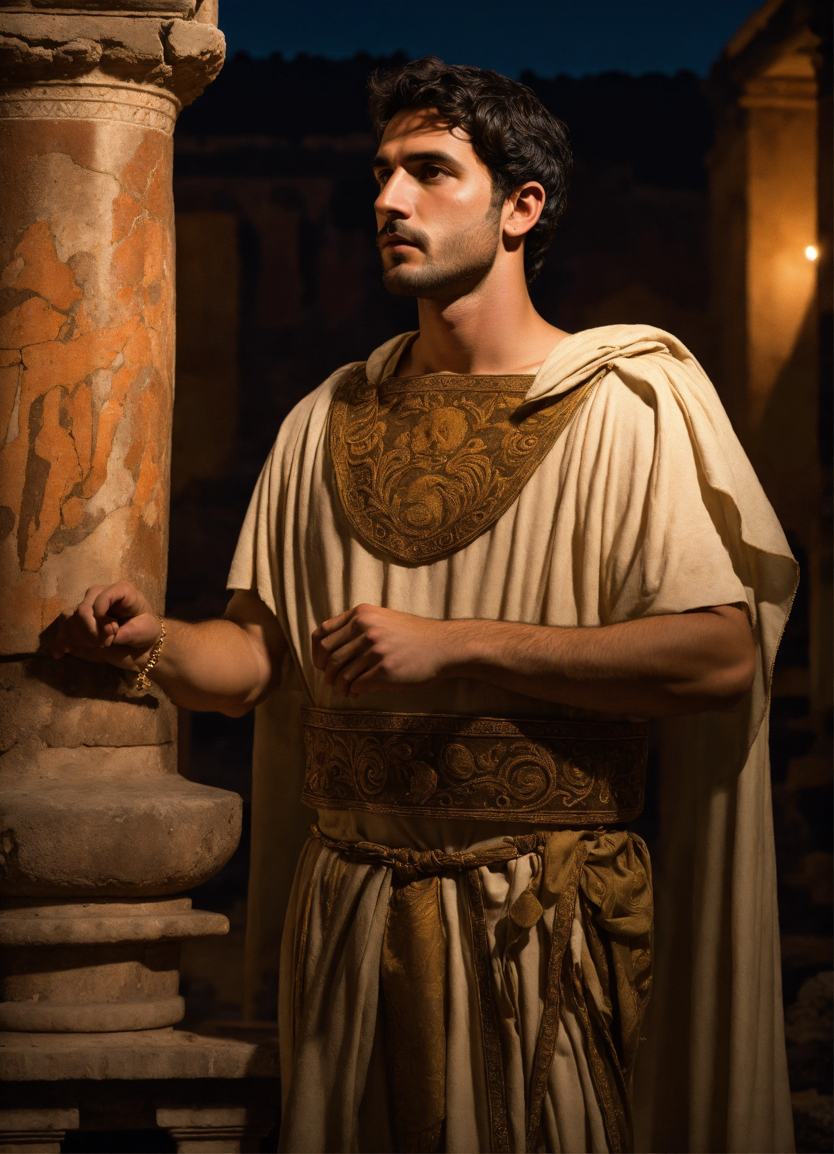 Lexica - A handsome noble roman man wearing a roman tunic, 30 years old ...