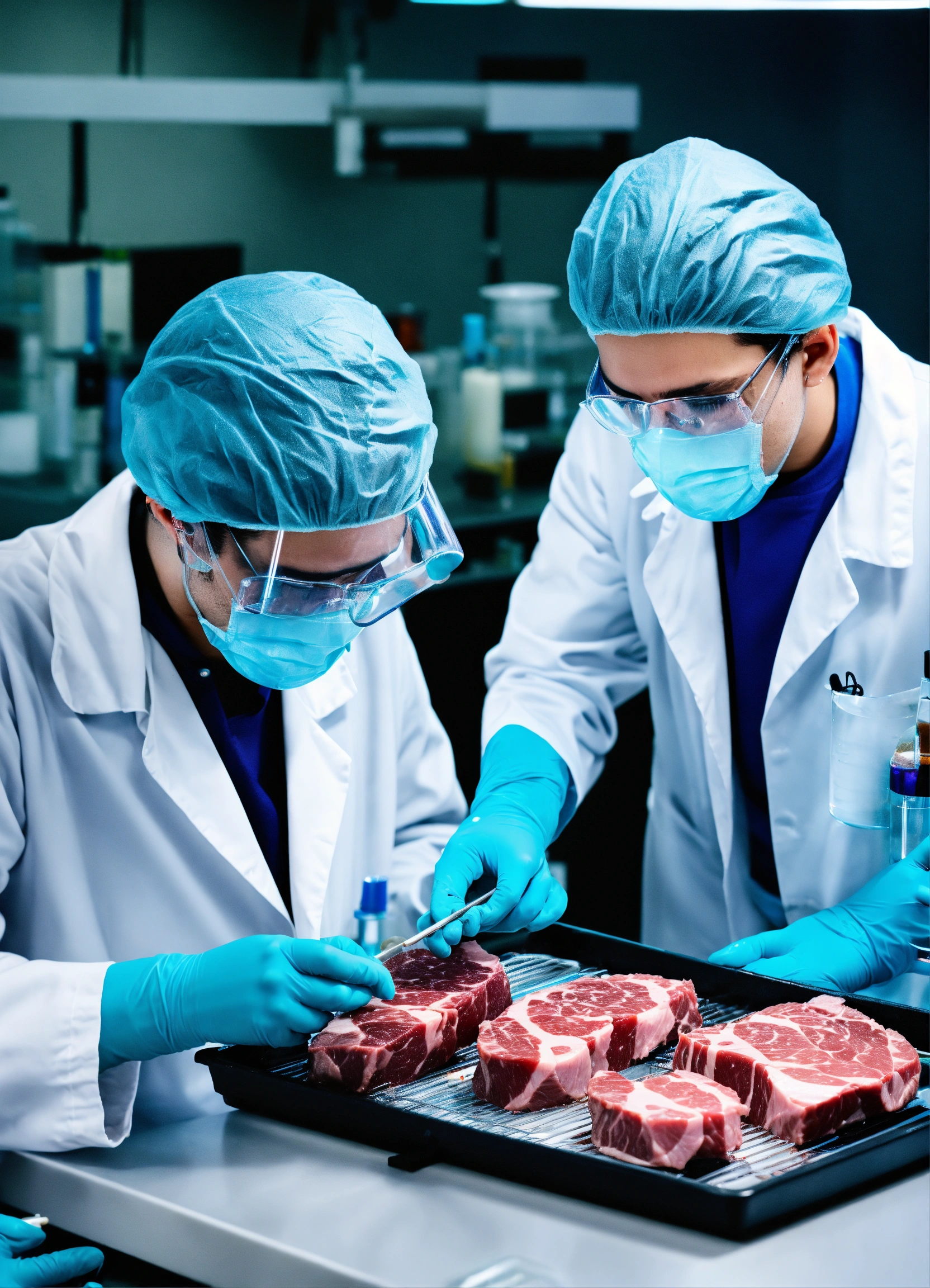 Lexica - Group of diverse scientists wearing lab coats working on a ...