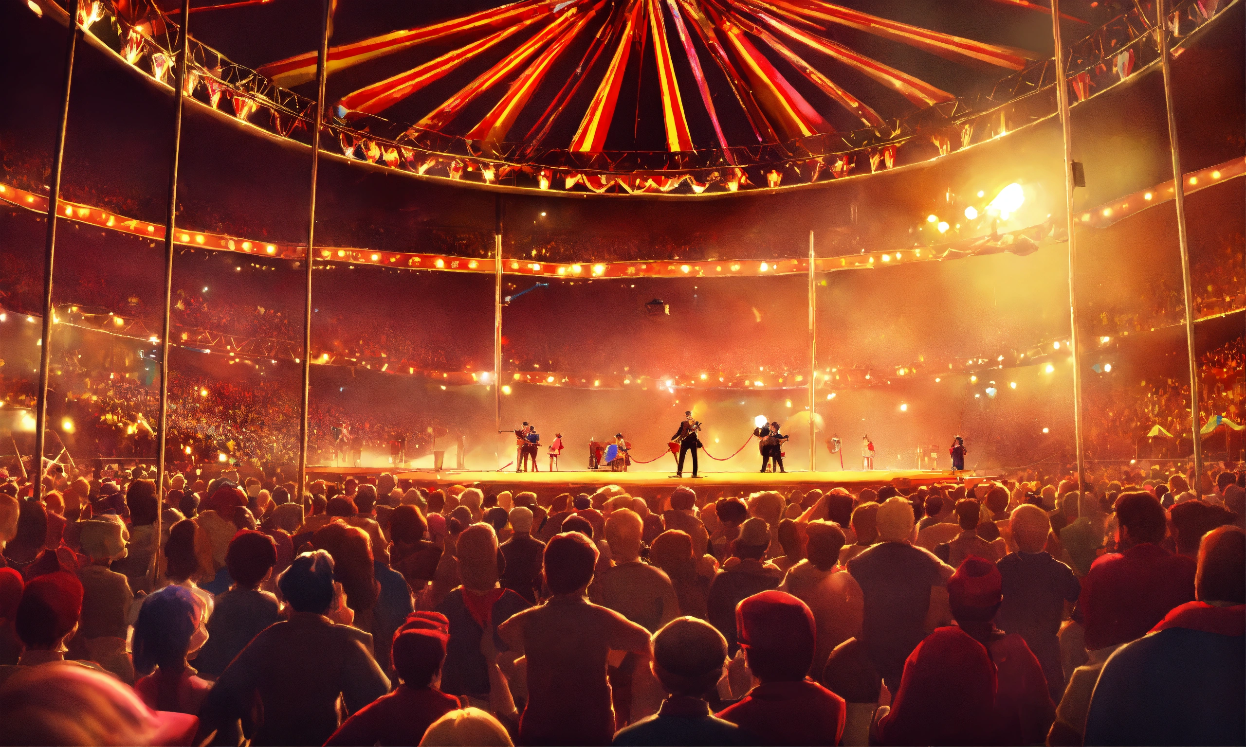 Lexica - Circus view with crowd animated