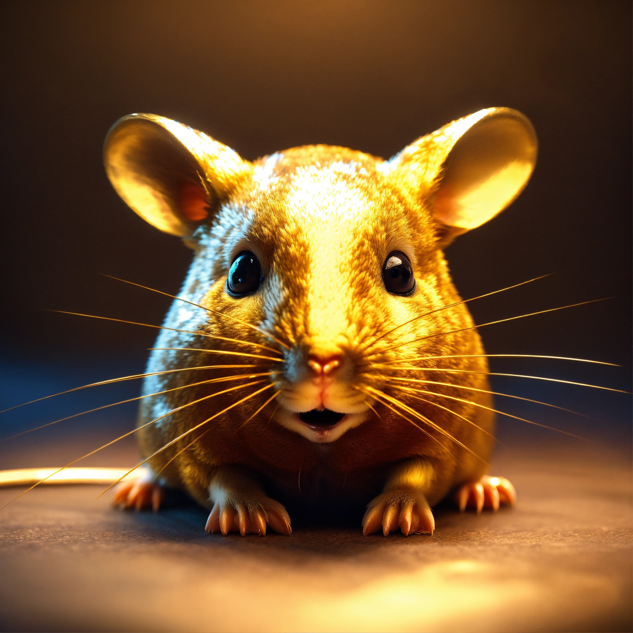 Lexica - Golden hamster head icon, unreal, 3d engine, 32k