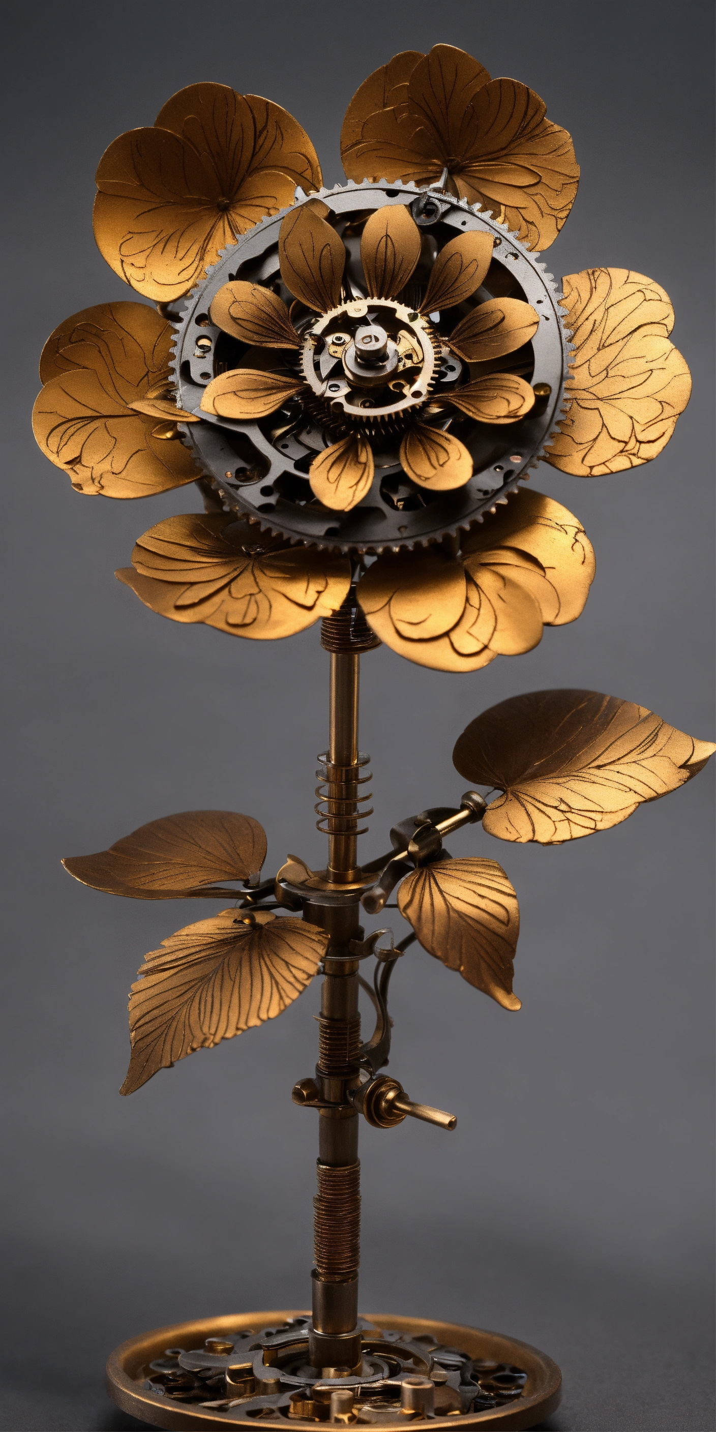 Lexica - Complex multilayer metal mechanical mechanism steampunk flower ...