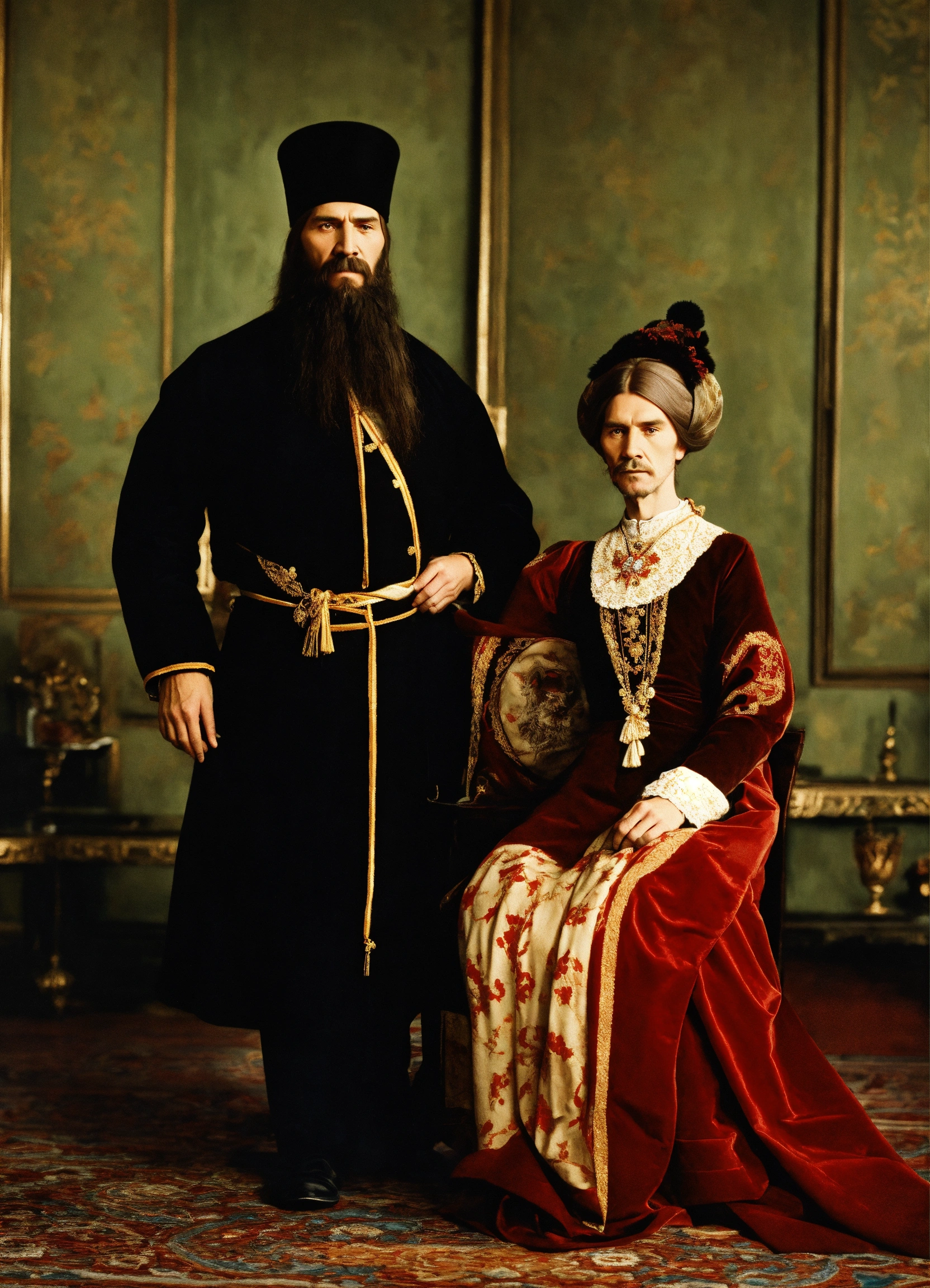 Lexica - Grigori Rasputin next to a noble woman
