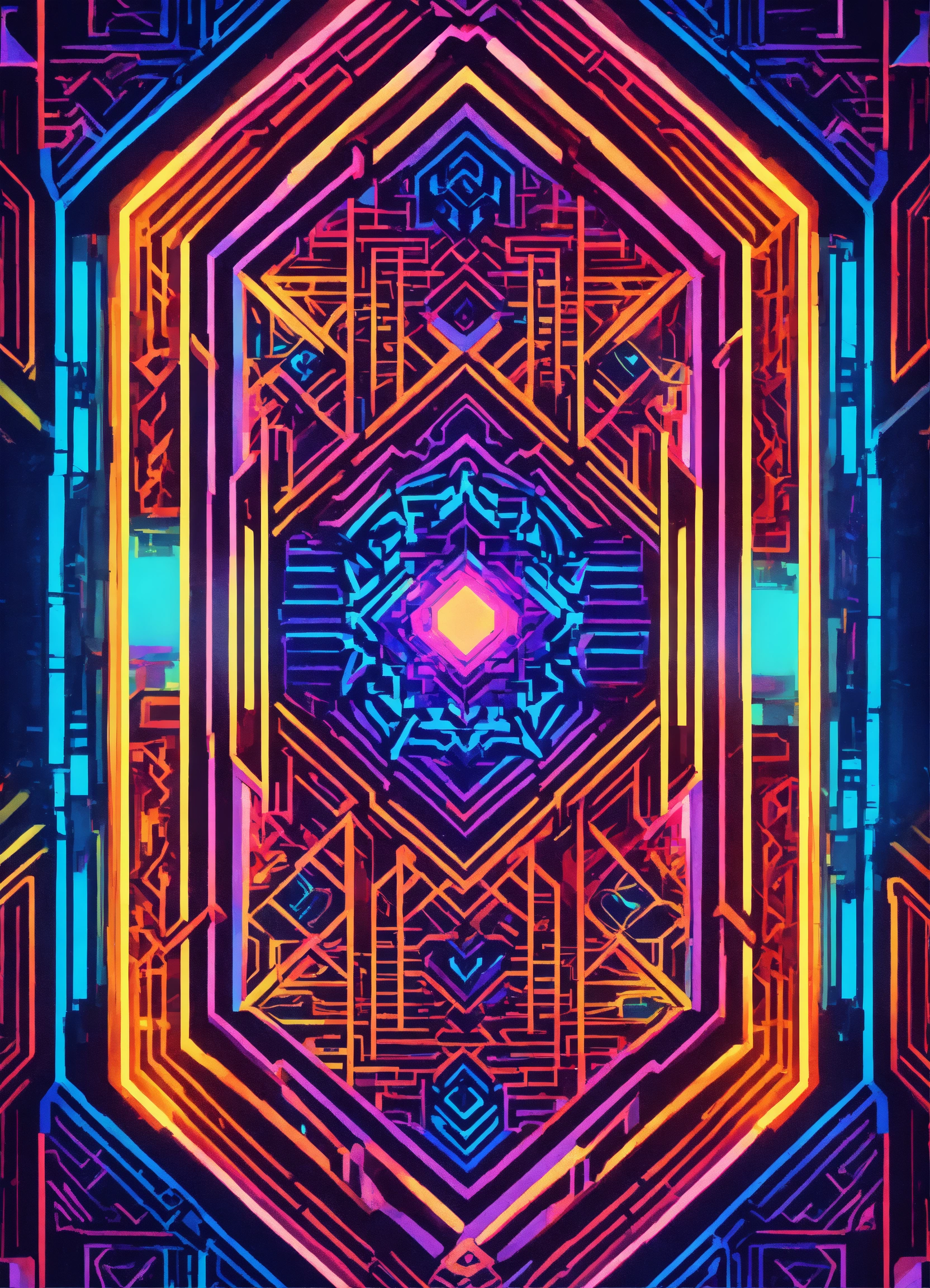 Lexica - Geometric patterns, symmetrical, esoteric details, ultra 8k ...