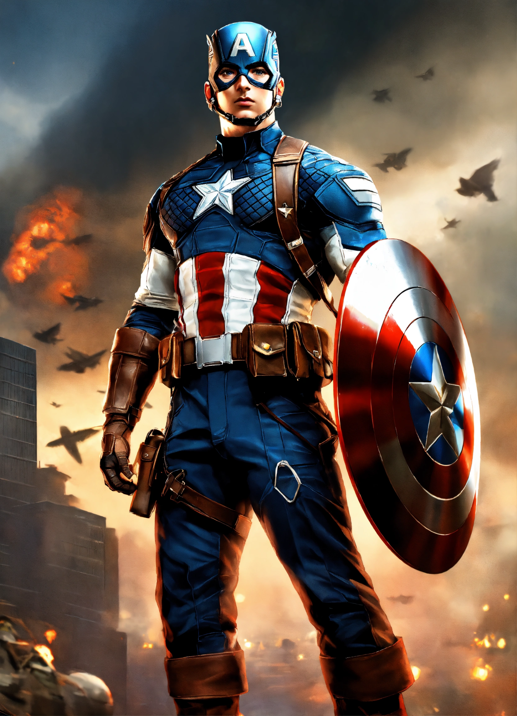 Lexica - A realistic Captain America