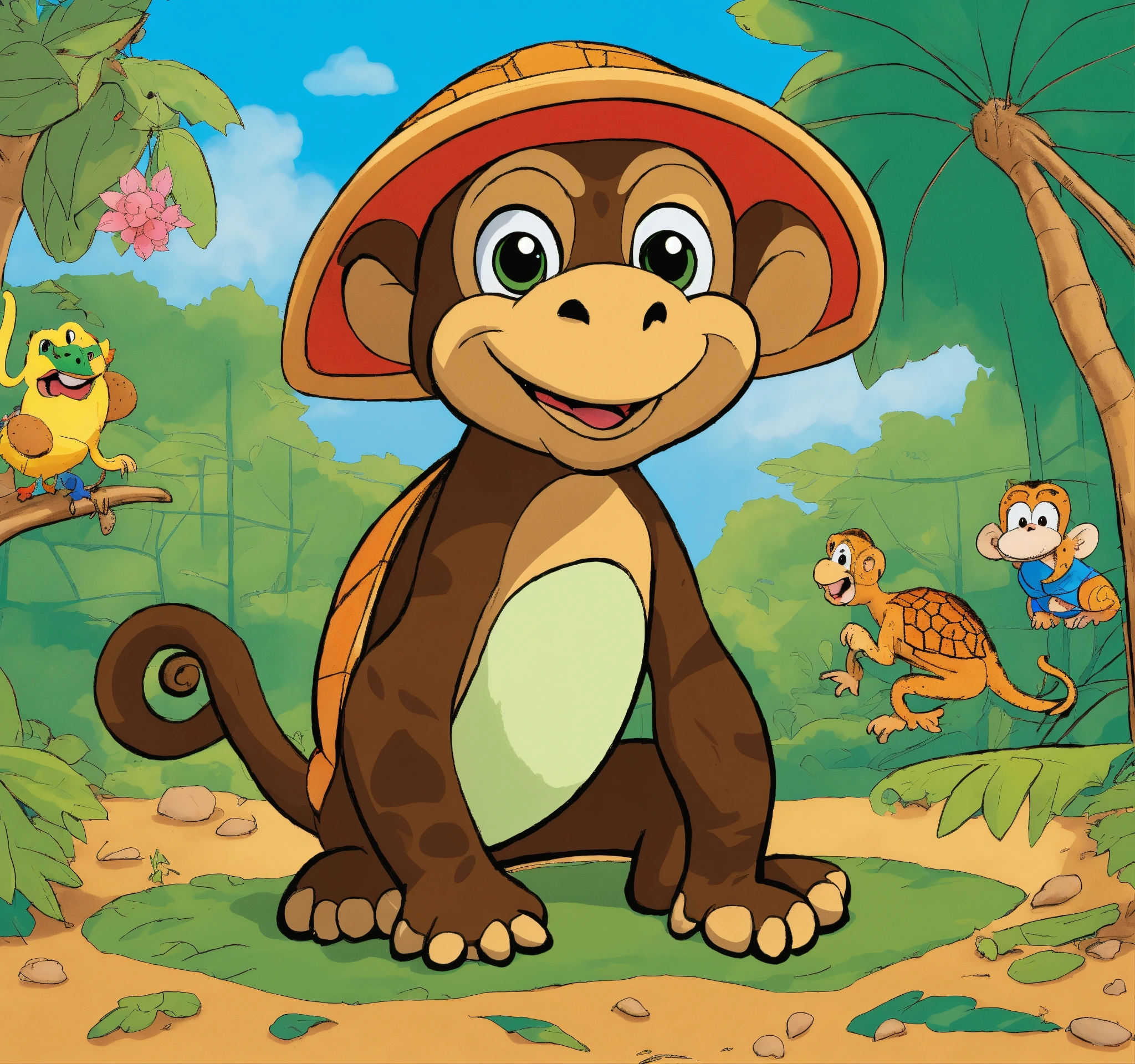 Lexica - One sunny morning, as the birds chirped and the monkeys swung ...