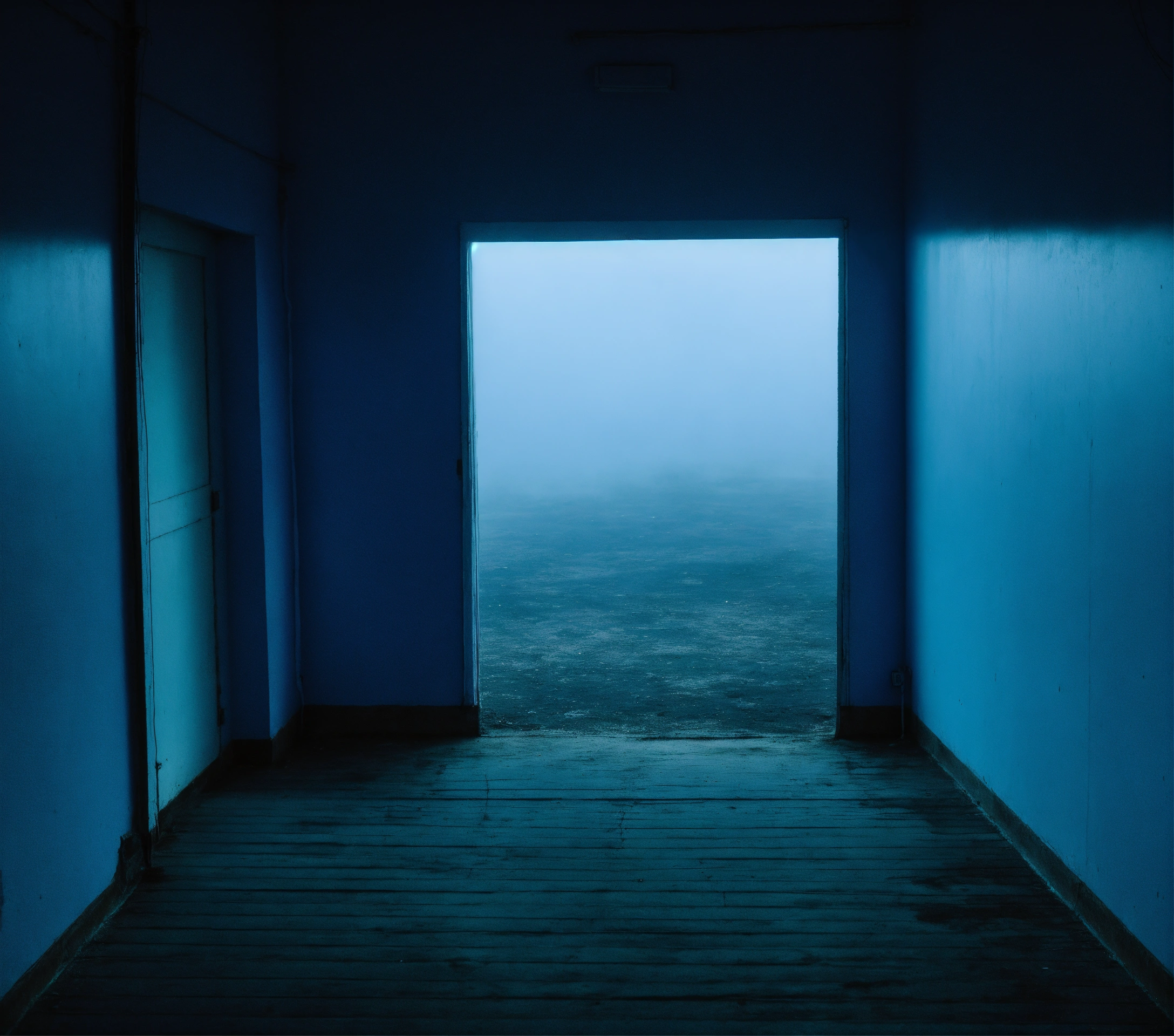 Lexica - Empty void, grainy, misty, sad, blue