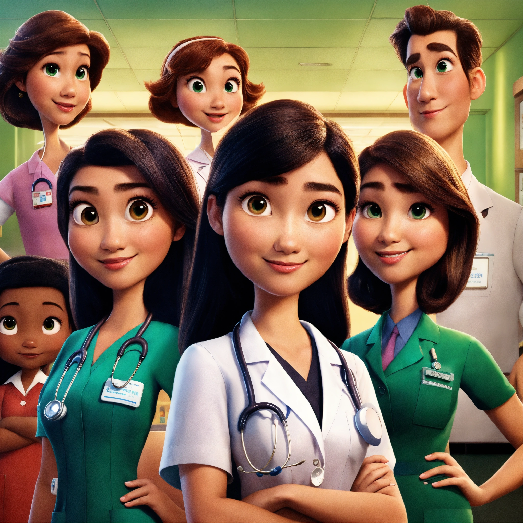 Lexica - Movie Poster, Pixar Style, Disney Style, hospital clinic, 3 ...