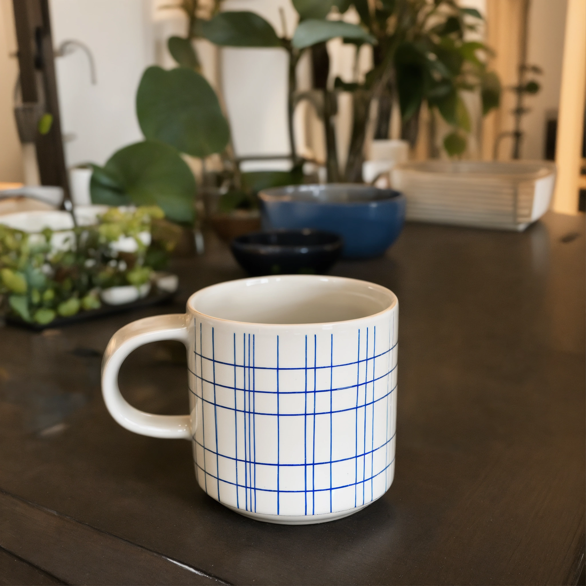 Lexica - A minimalist ceramic mug in a straight short wide cylinder ...