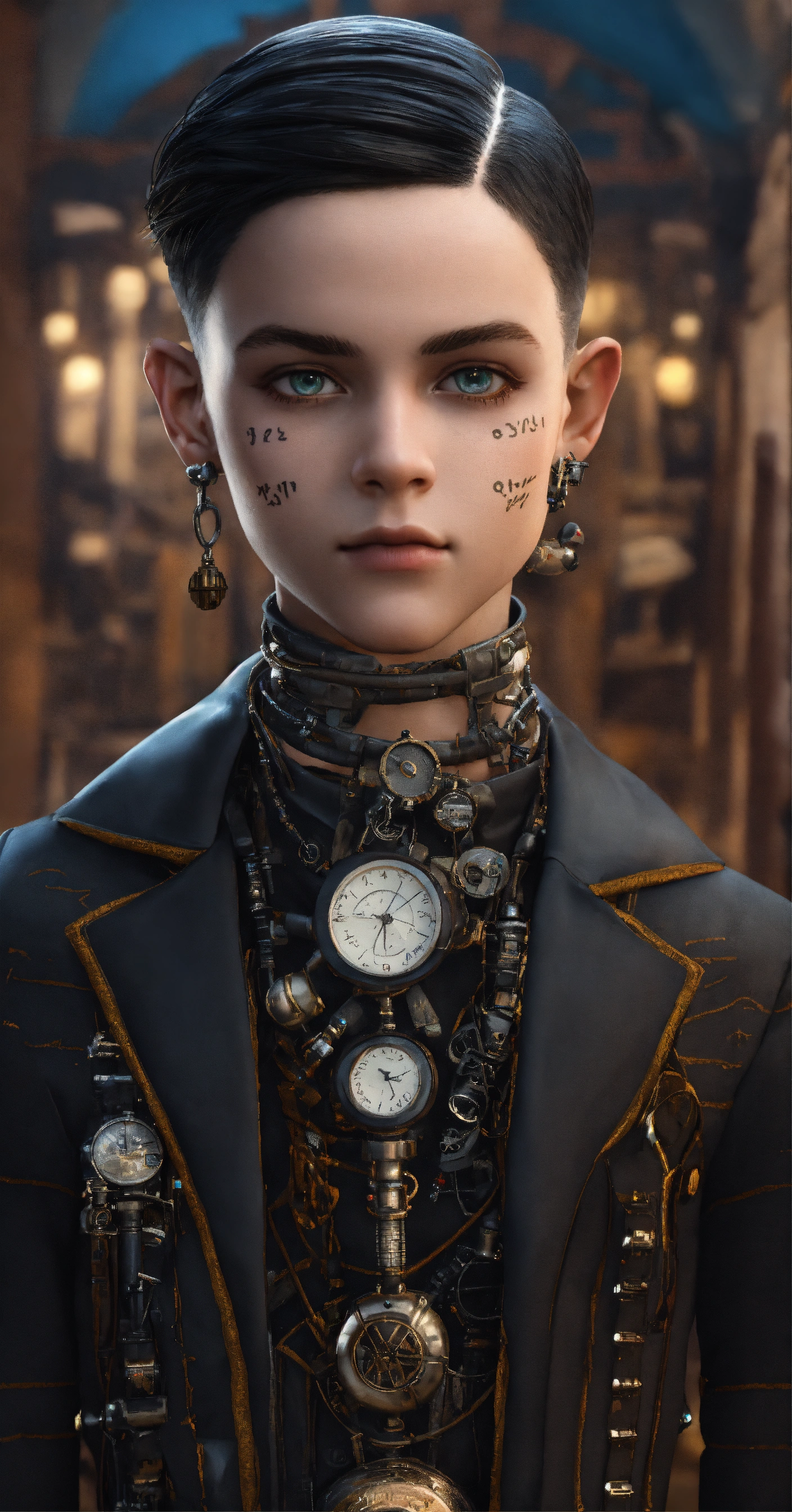 Lexica - 16 year old looking boy, male, wednesday addams wearing ...