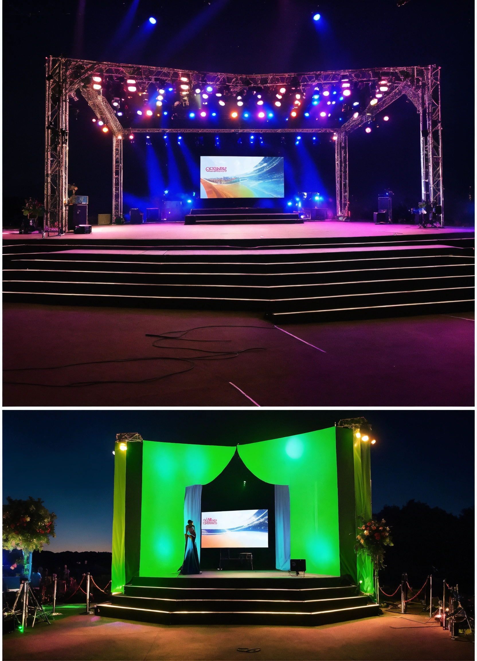 Lexica - Design a medium size outdoor stage for an awards ceremony ...
