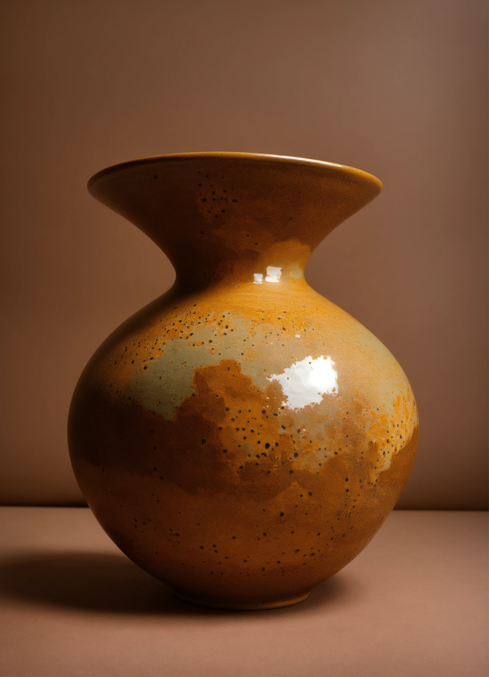 Lexica - Handmade ceramics of an interesting shape on a plain background