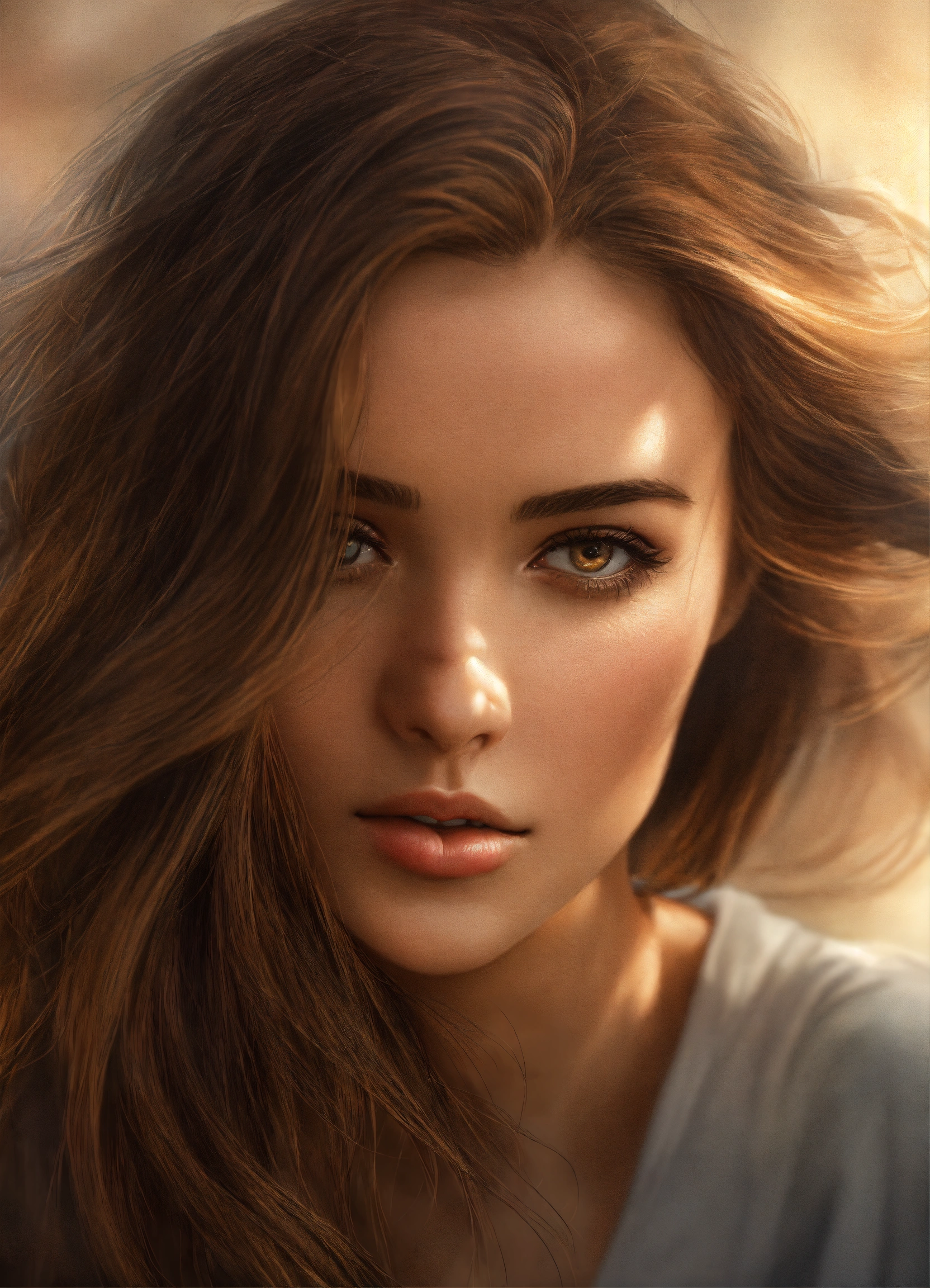 Lexica - Woman, face hidden by hair, hyper realism, poetic, romantic ...