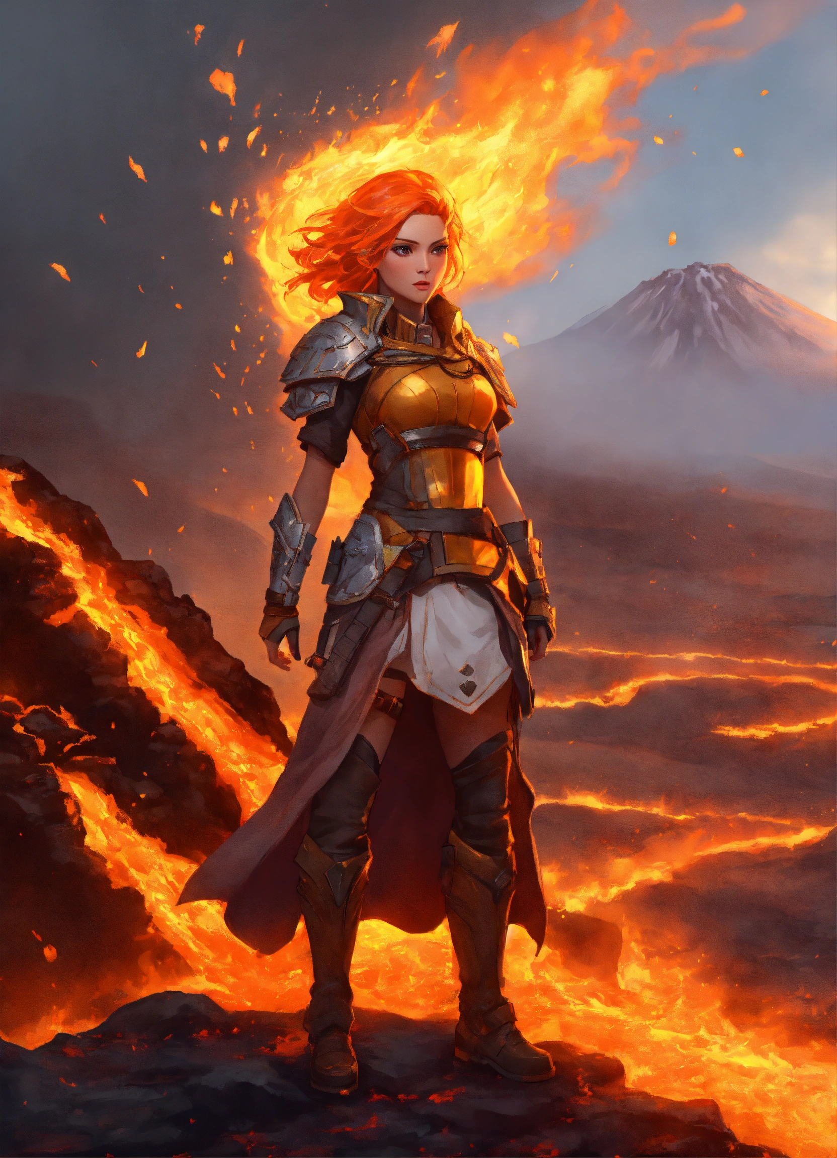 Lexica - Short small female halfbreed elemental efreet with pale skin ...